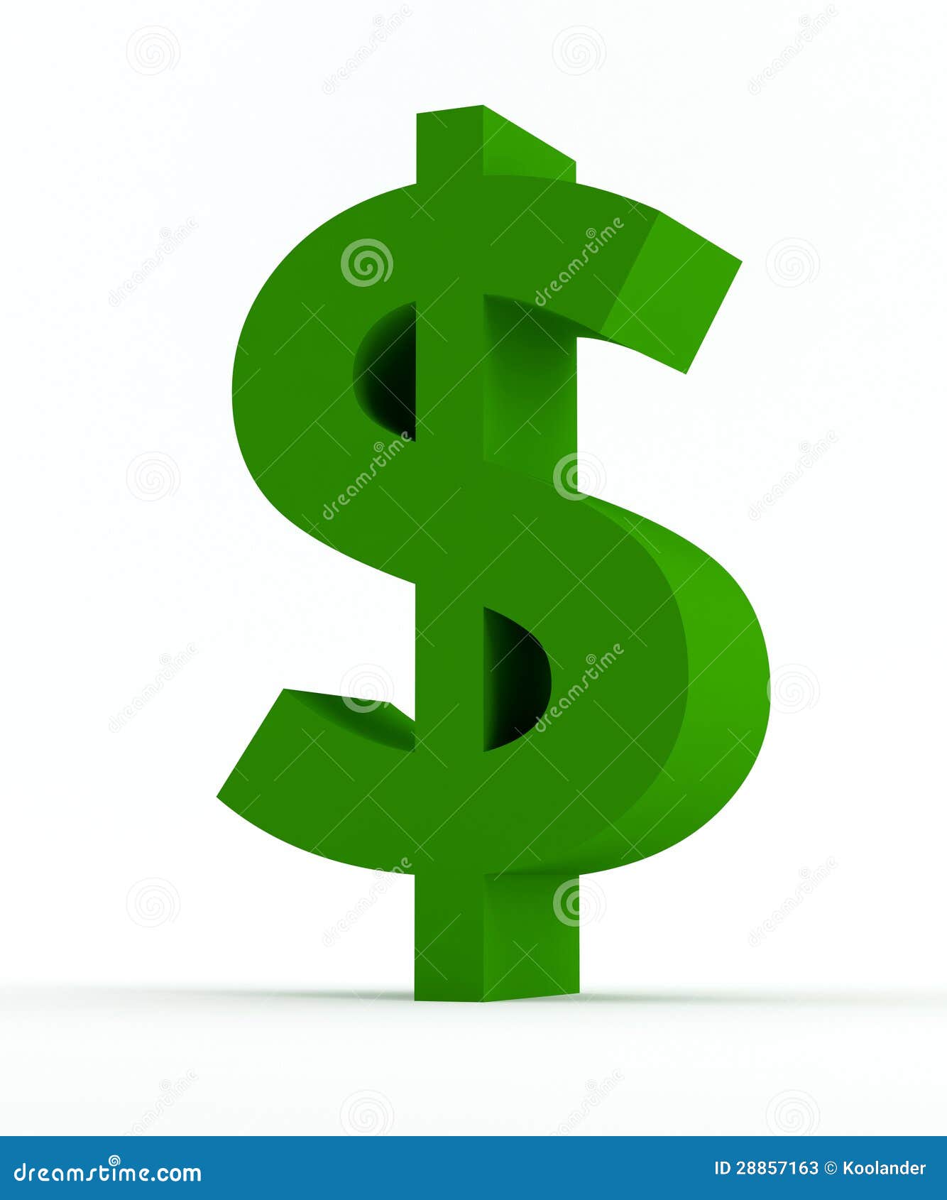 Green Dollar sign isolated stock illustration. Illustration of cash ...