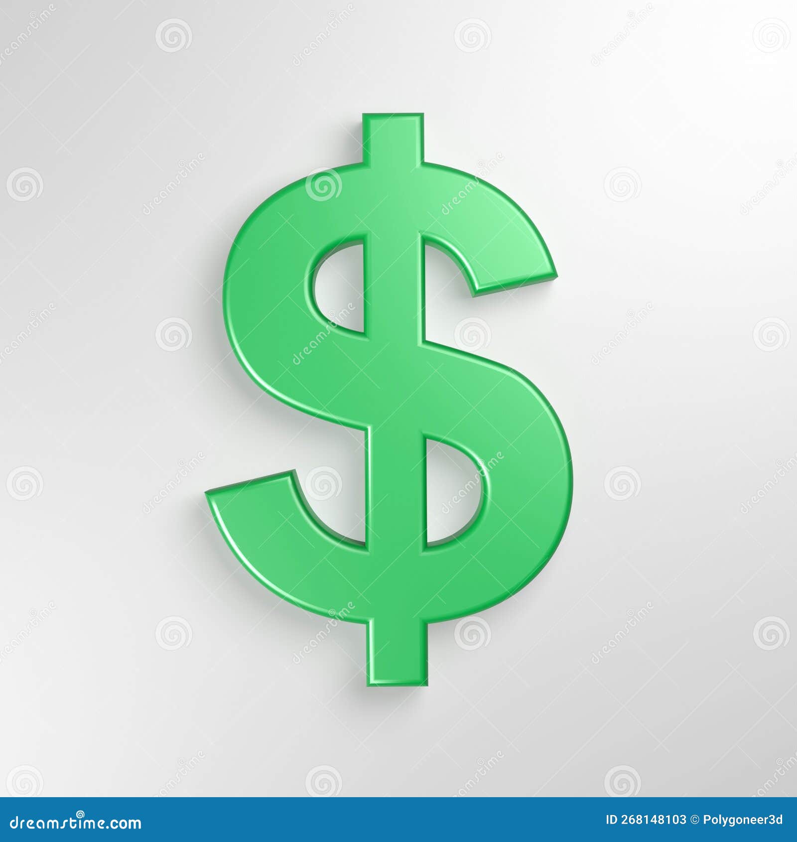 Green dollar sign stock illustration. Illustration of american - 268148103