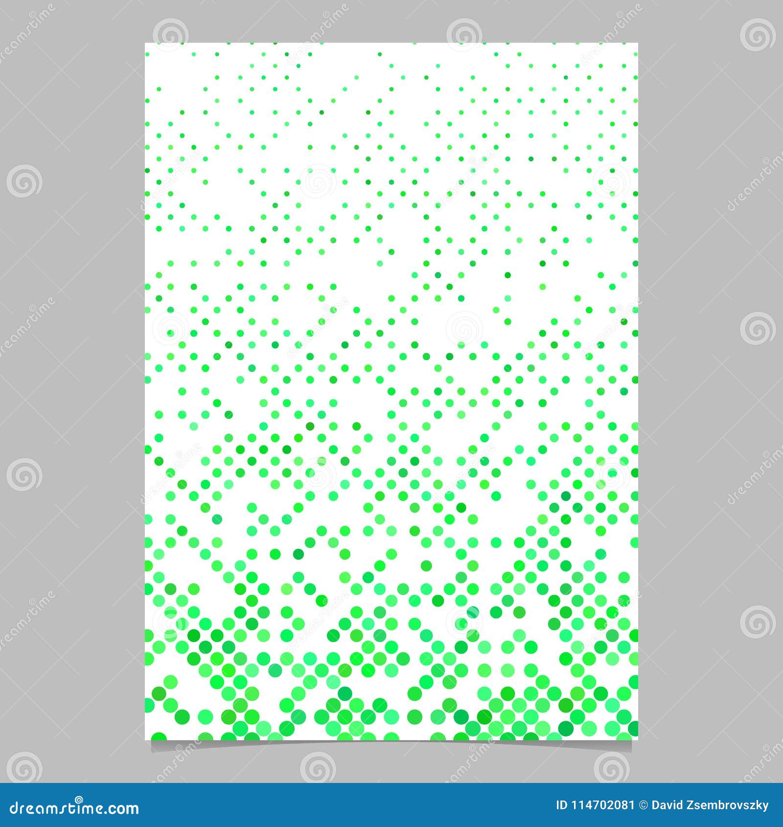 Green Dot Pattern Brochure Background Stock Vector - Illustration of ...
