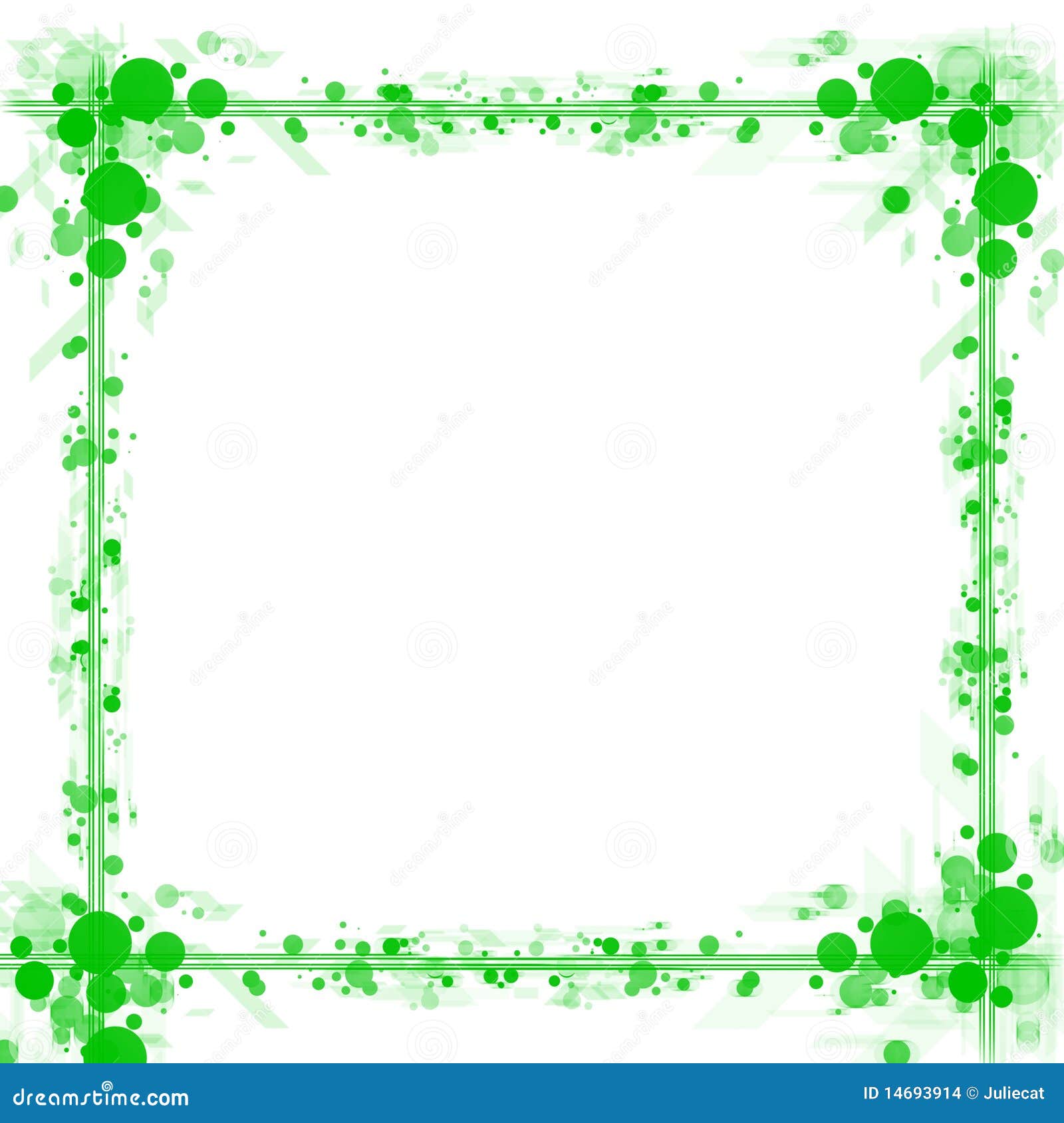 Green Dots Circles Frame Background Stock Illustration - Illustration ...