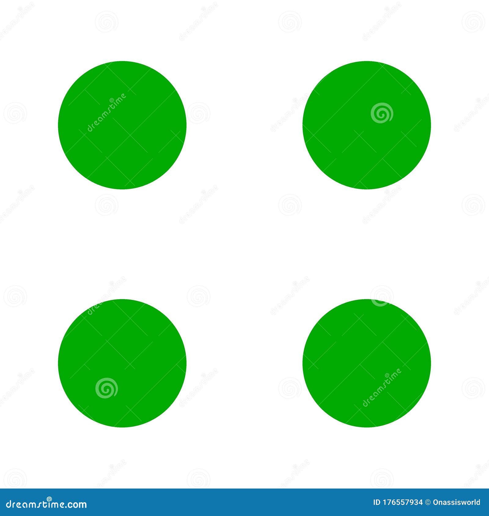 Green Dots & Shapes Abstract Illustration Templates Stock Illustration ...