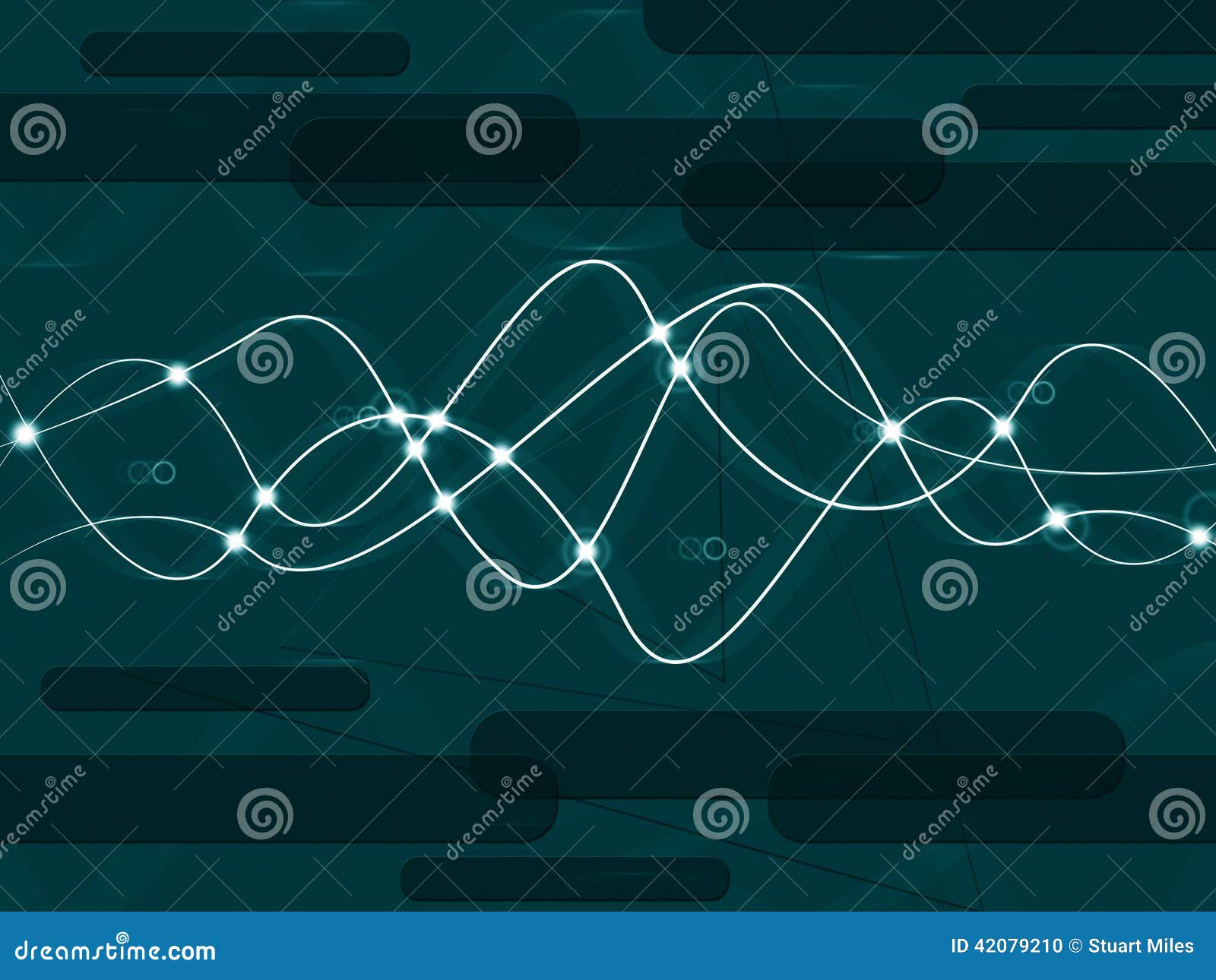 Green Double Helix Background Shows DNA Make-Up and Biological Stock ...