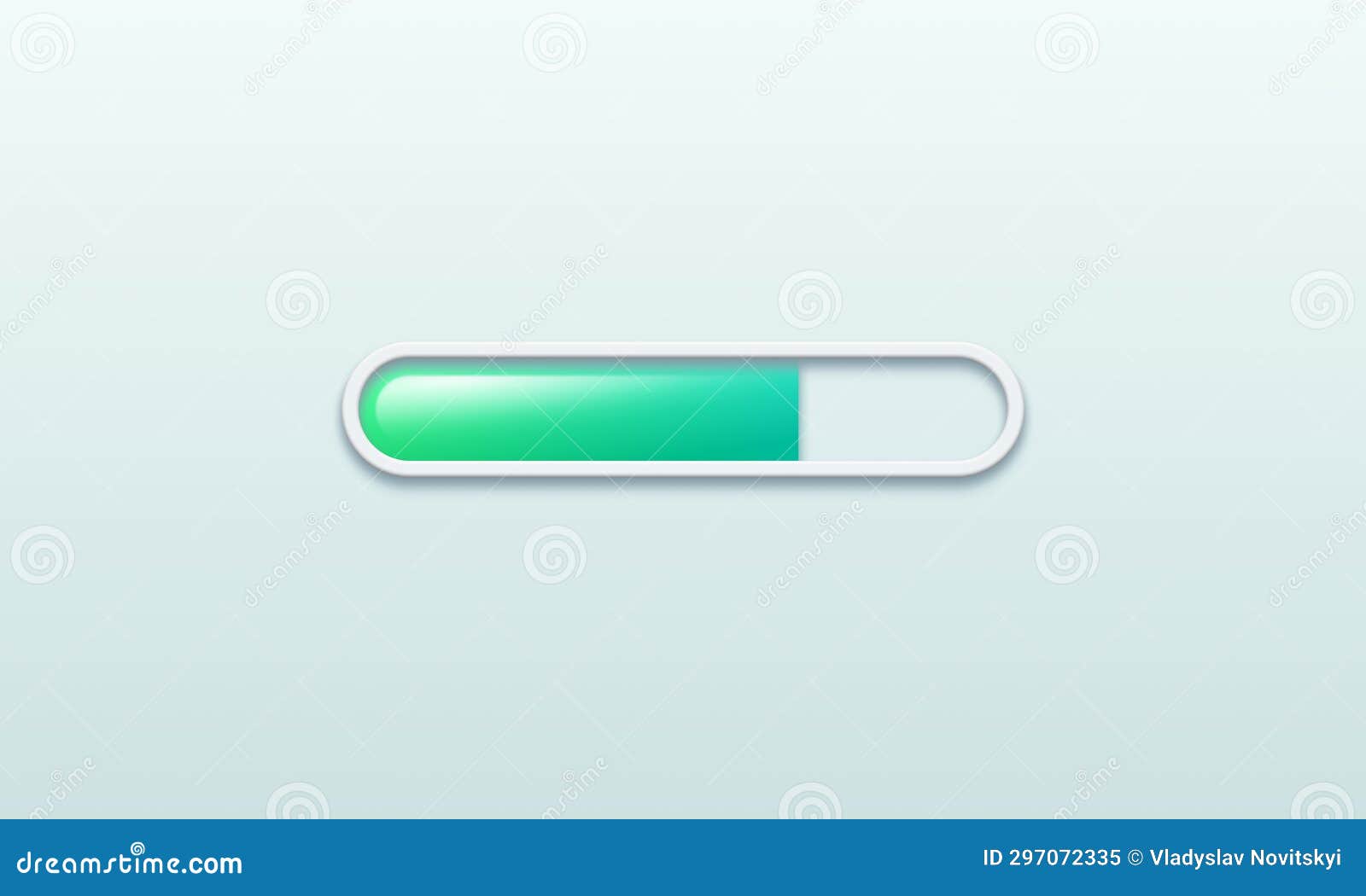 Green download status bar stock illustration. Illustration of status ...