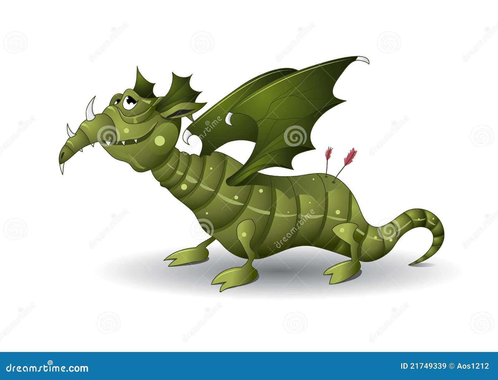 Green dragon stock vector. Illustration of mythology - 21749339