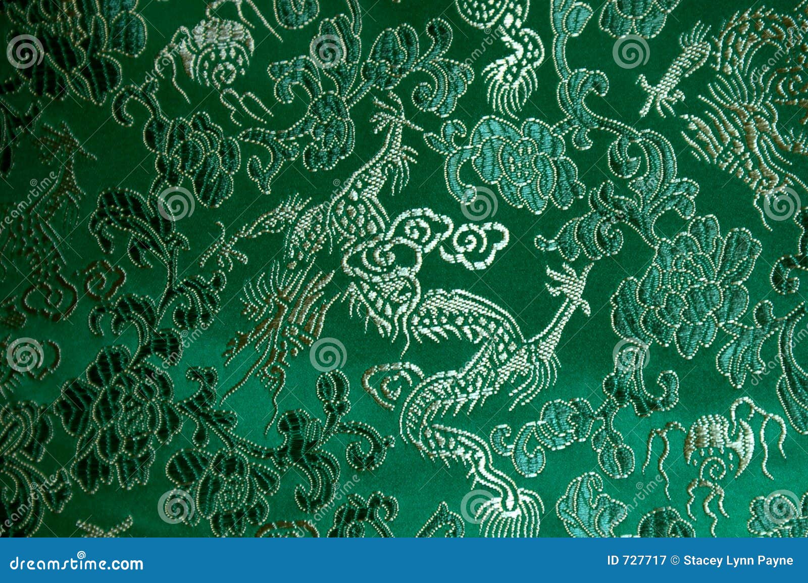 Green Dragon stock image. Image of kimono, dragon, material - 727717