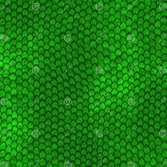 Green Dragon Scales Pattern Stock Illustration - Illustration of ...