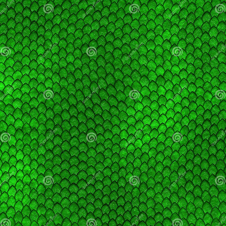 Green Dragon Scales Pattern Stock Illustration - Illustration of ...