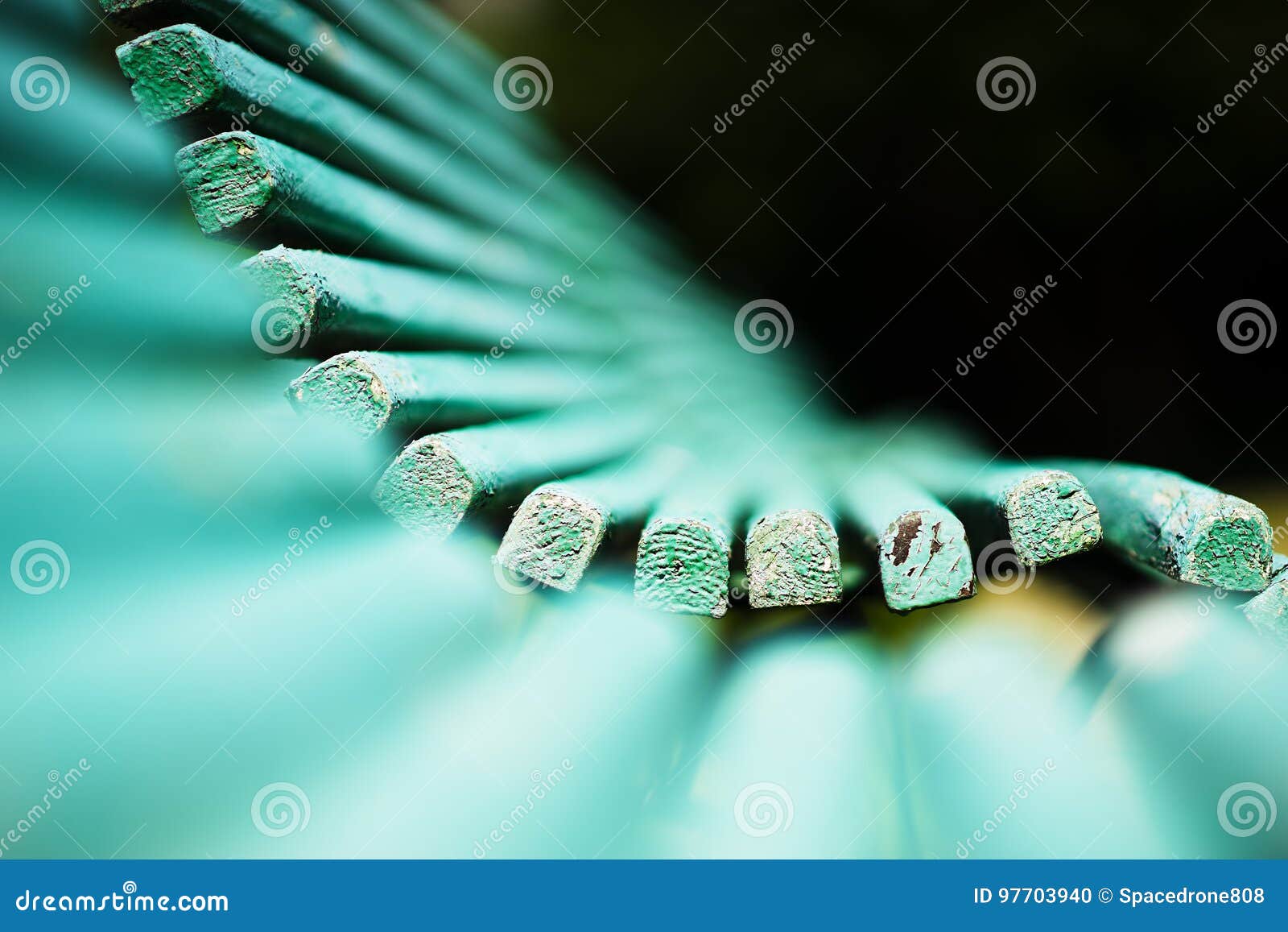 Green Dramatic Bench Bokeh Background Stock Photo - Image of blur ...