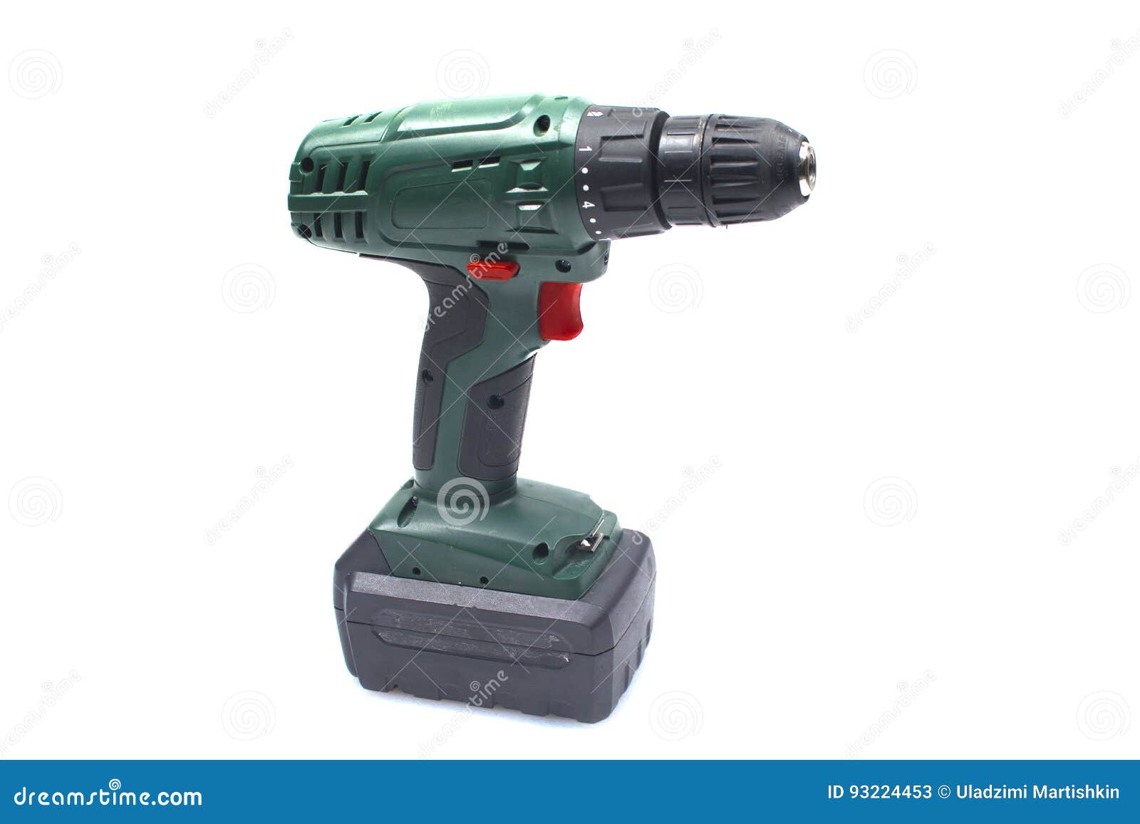 Green drill stock image. Image of hand, construction - 93224453