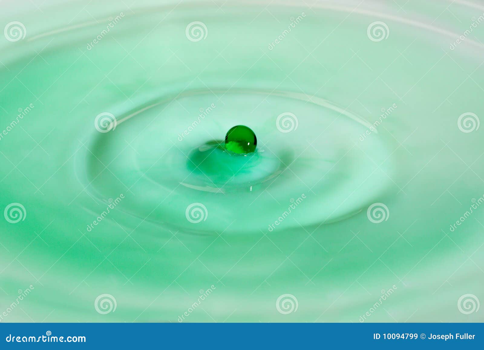 A Green Drop of Water Splashing Milk Stock Image - Image of drops ...