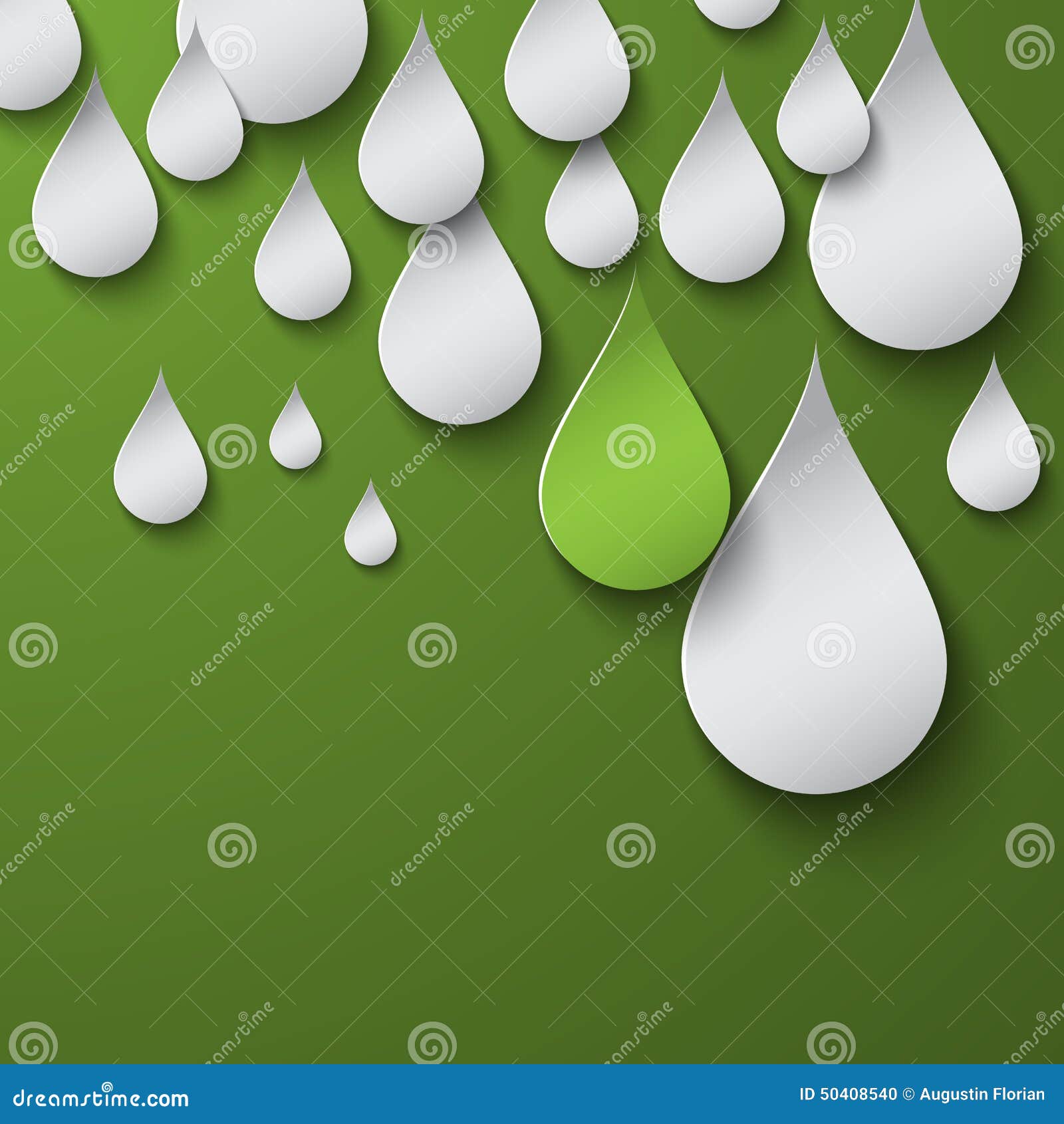Green drops background stock vector. Illustration of design - 50408540