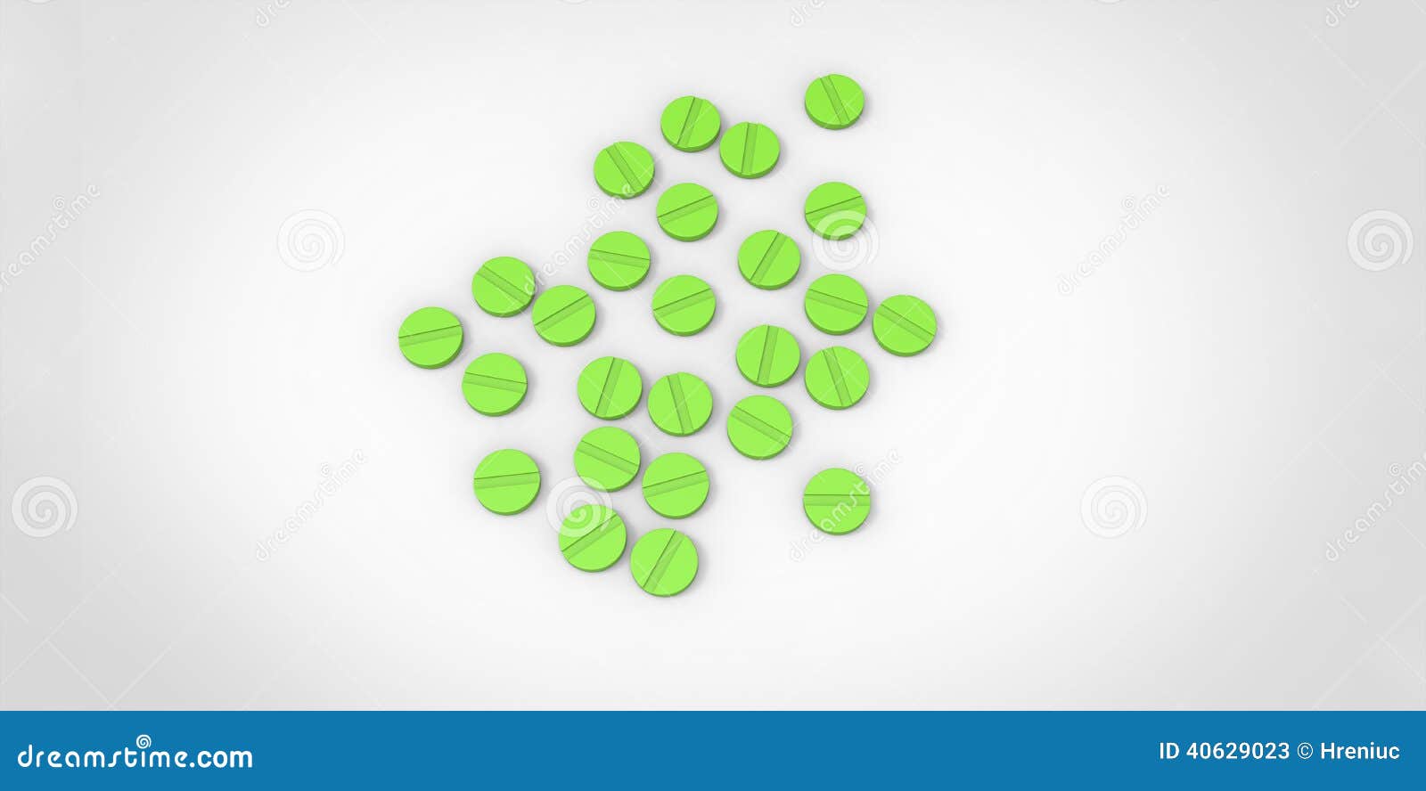 Green Drugs Pills on White Background Stock Illustration - Illustration ...