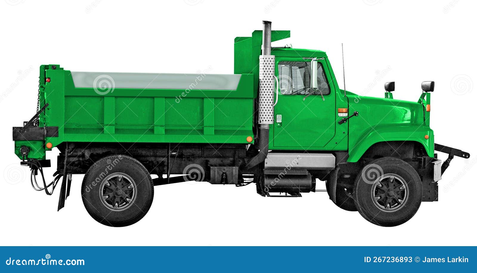 Green Dump Truck stock image. Image of garbage, shipping - 267236893