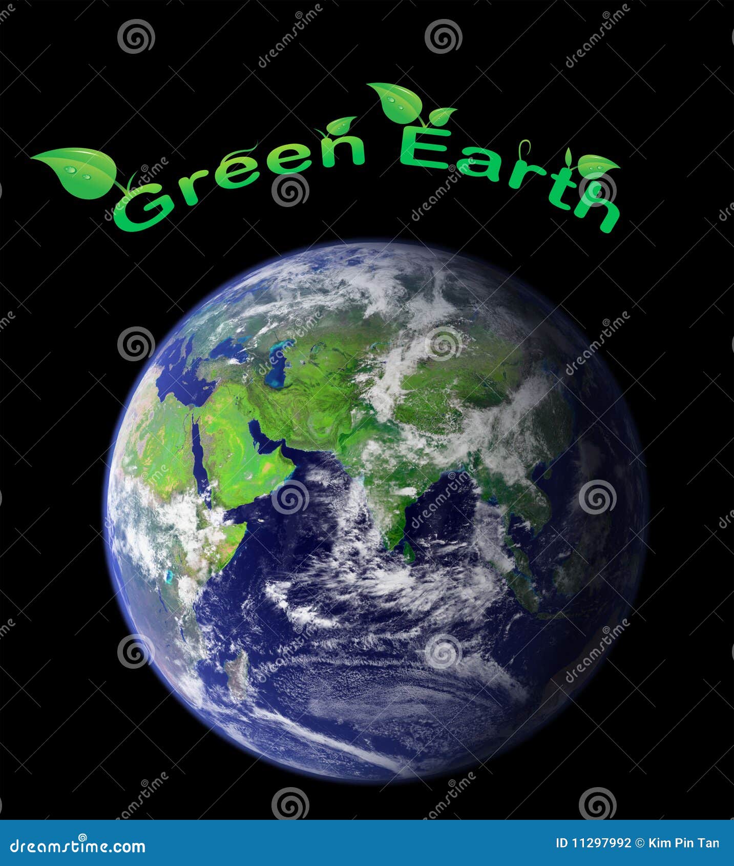Green earth stock illustration. Illustration of continents - 11297992