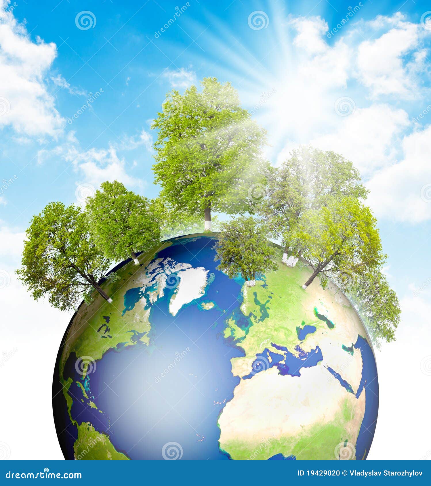 Green Earth. stock photo. Image of nature, business, color - 19429020