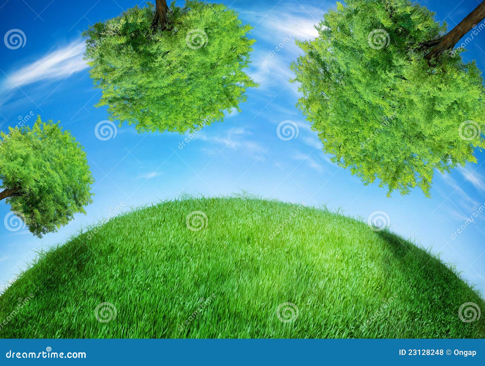 Green Earth stock photo. Image of landscape, cloud, meadow - 23128248