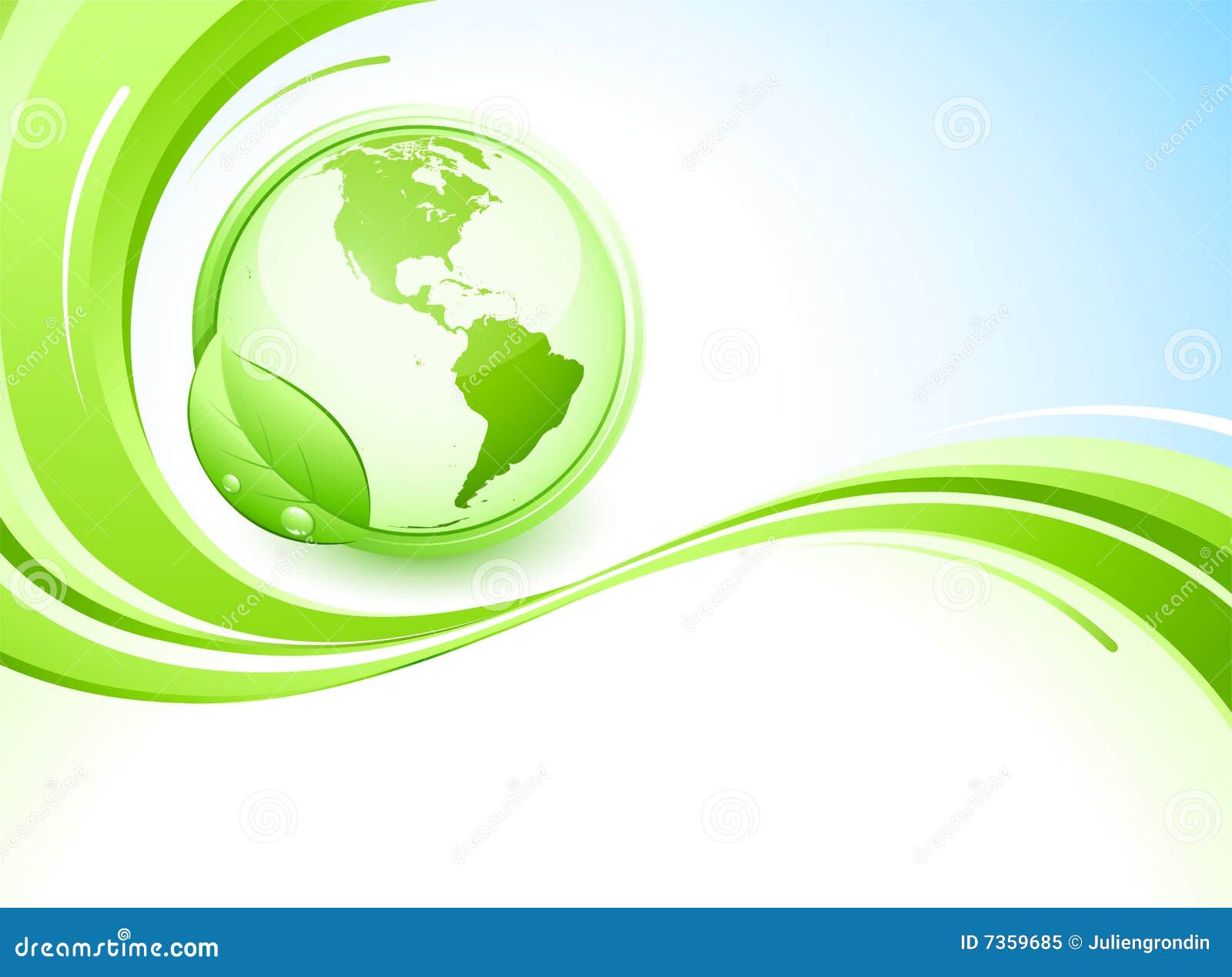 Green earth stock vector. Illustration of backdrop, drop - 7359685