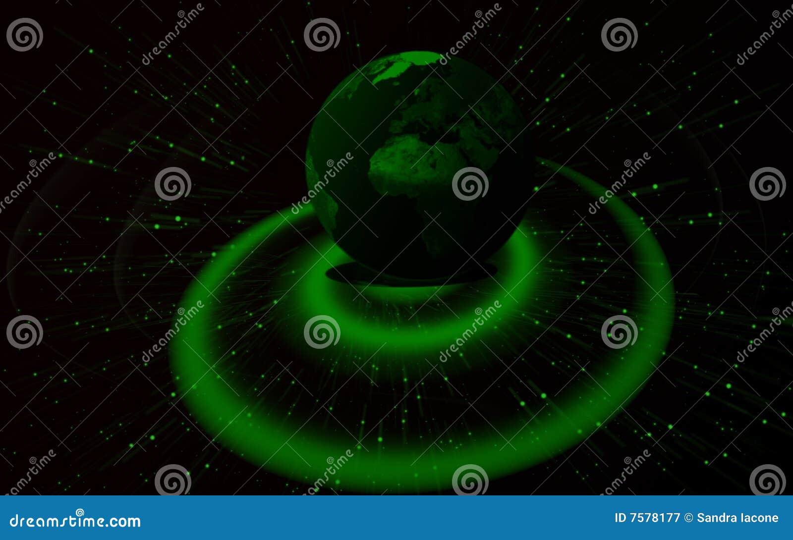 Photorealistic Shiny Metallic Cube With Deflated Green Slime Blob ...