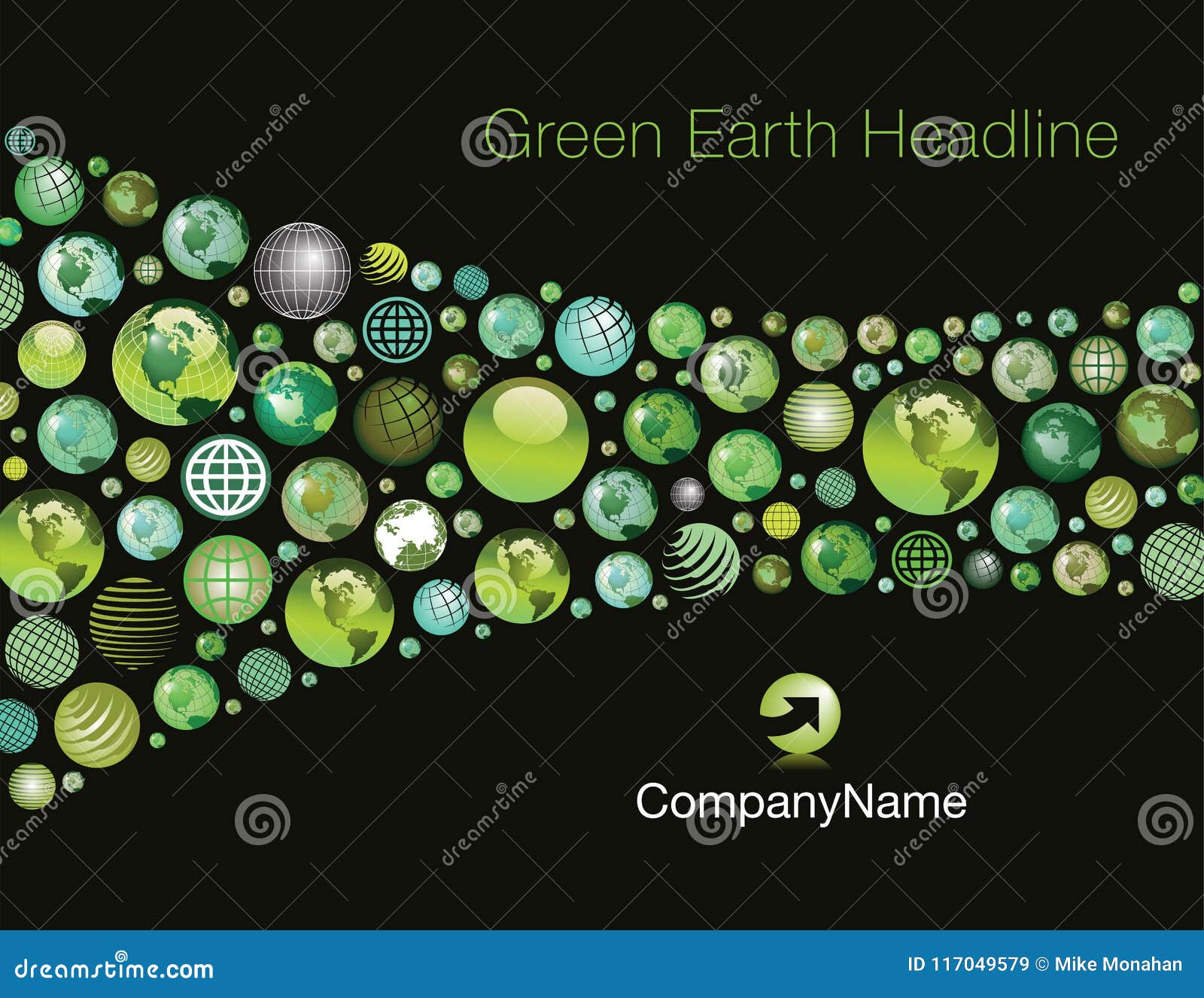 Green earth background stock vector. Illustration of design - 117049579