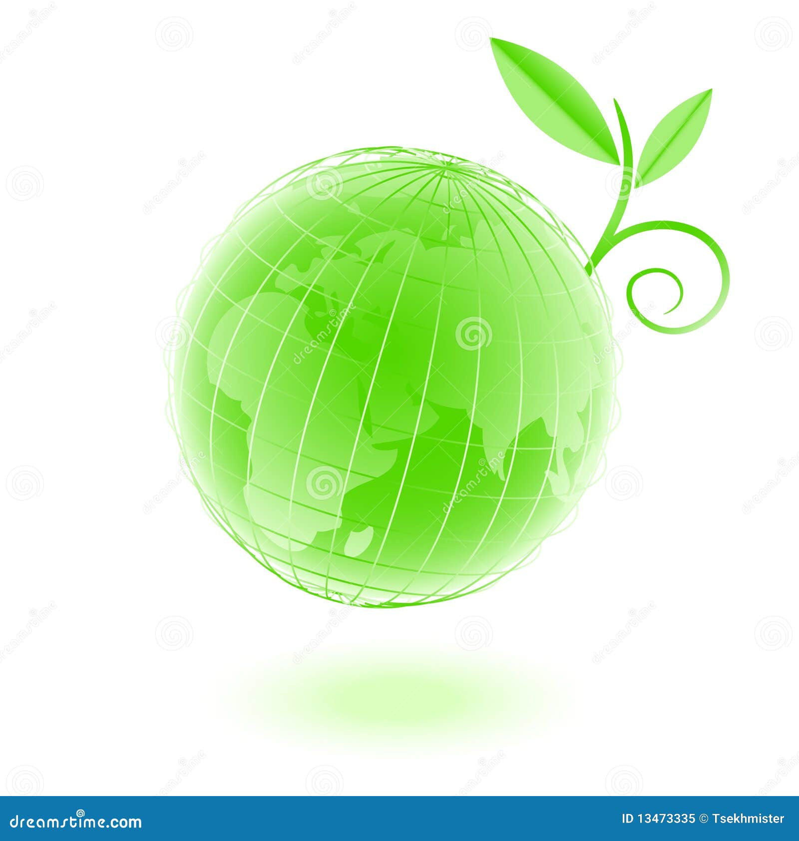 Green earth concept stock vector. Illustration of circle - 13473335