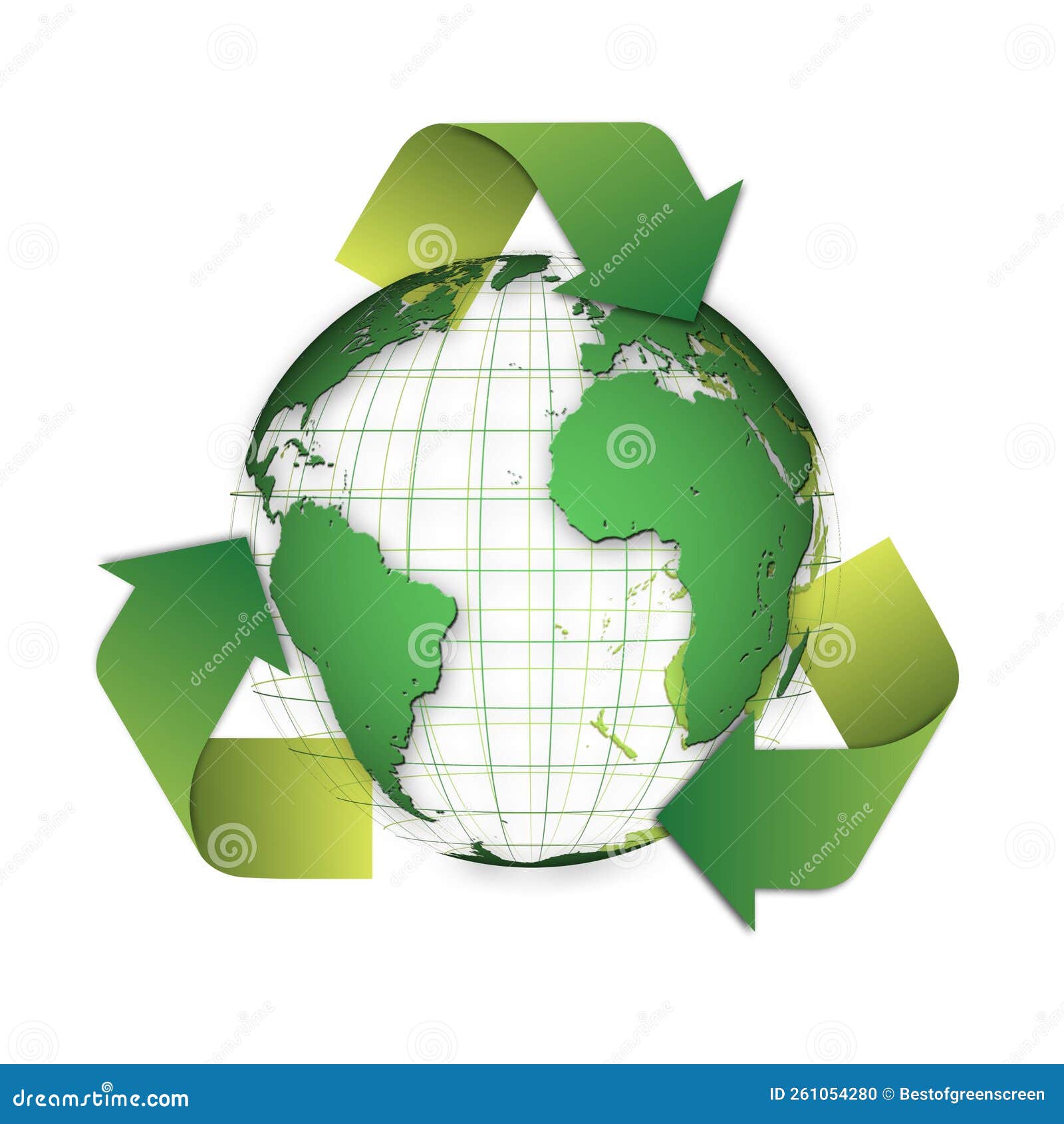 Green Earth Concept - Abstract Graphic Background Stock Illustration ...