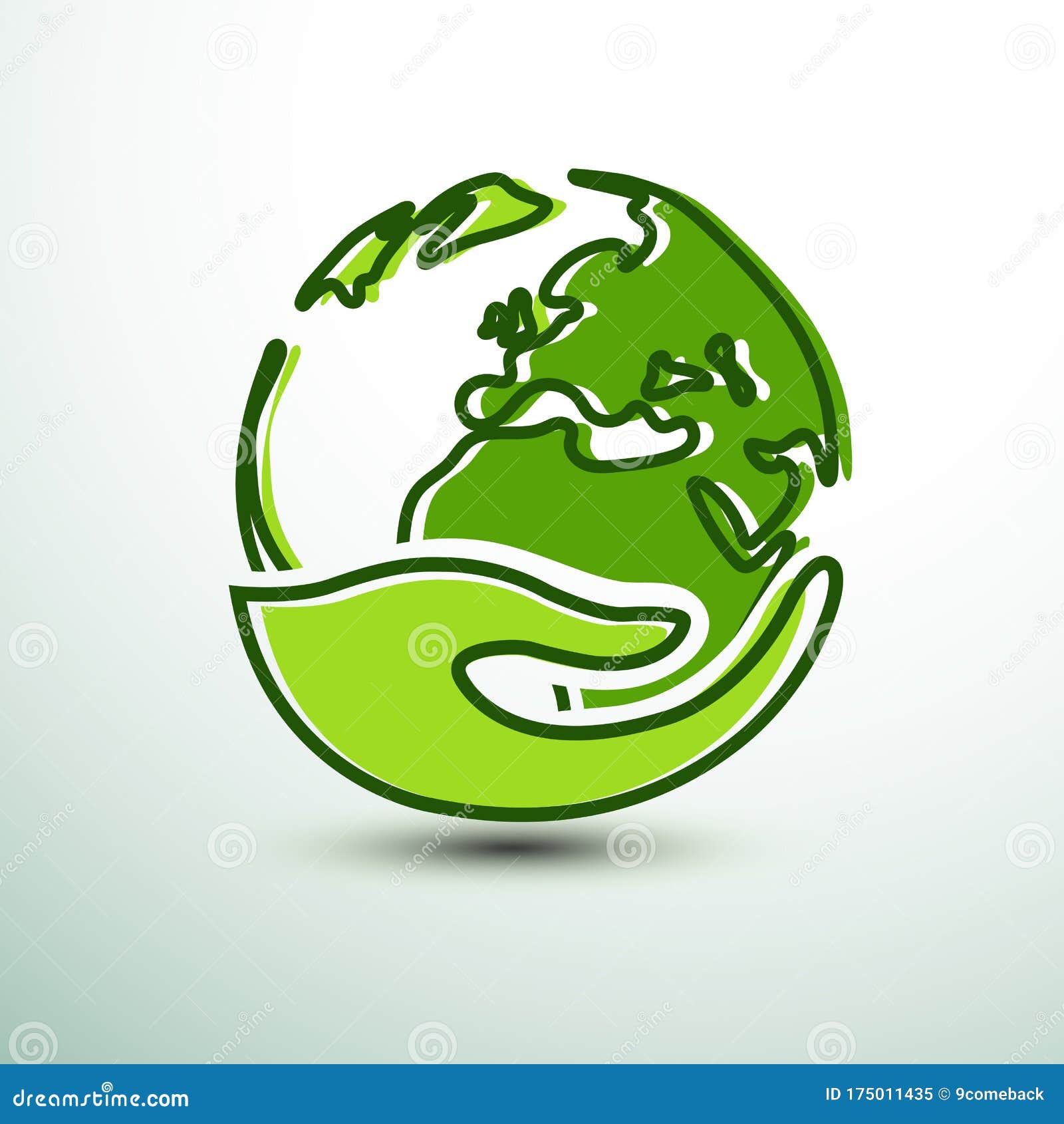 Green earth stock vector. Illustration of graphic, environmental ...
