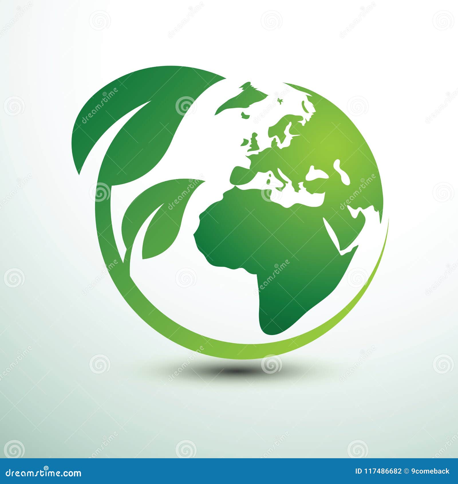 Green earth stock vector. Illustration of world, ecology - 117486682