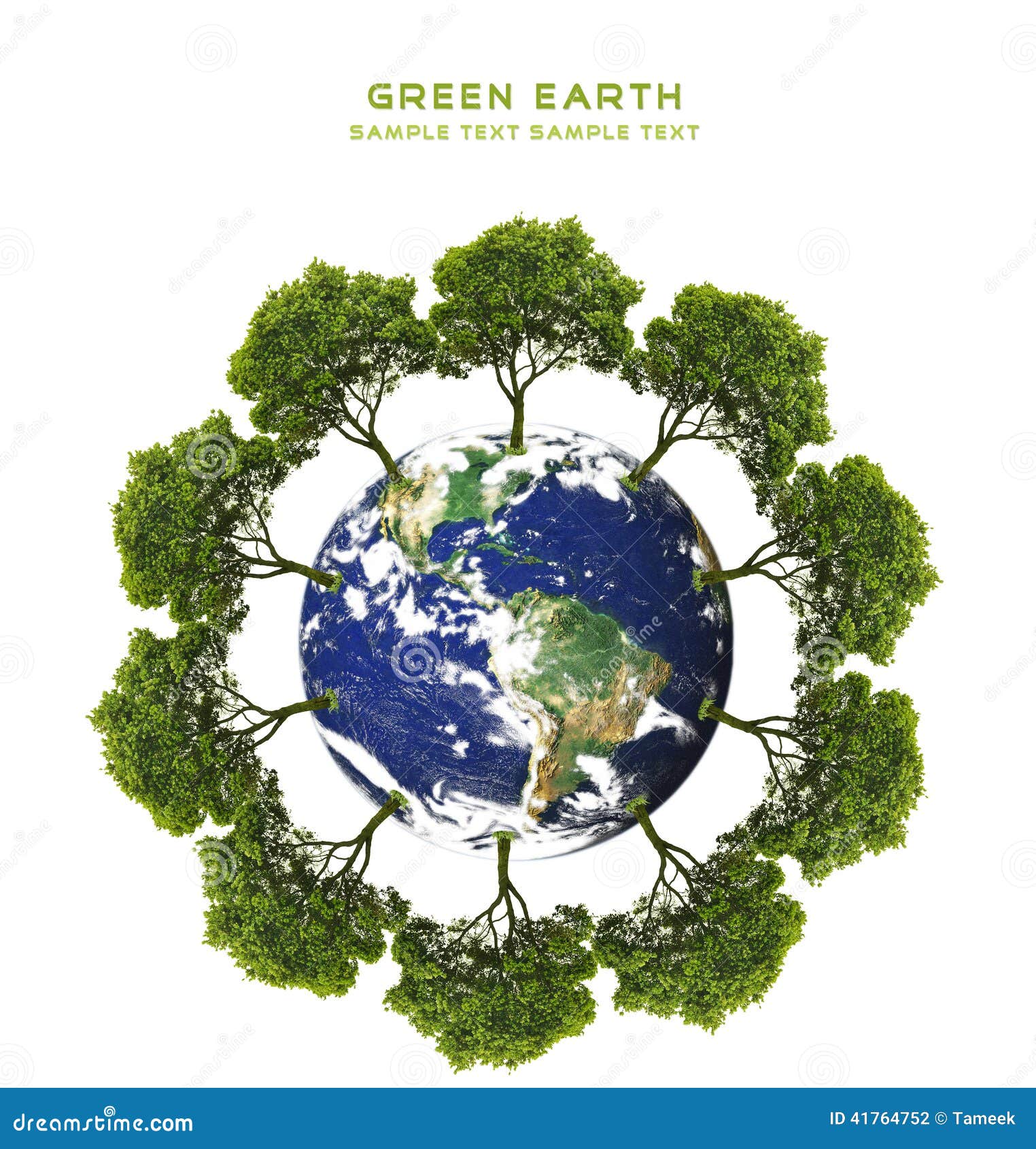 Green earth concept stock photo. Image of global, friendly - 41764752