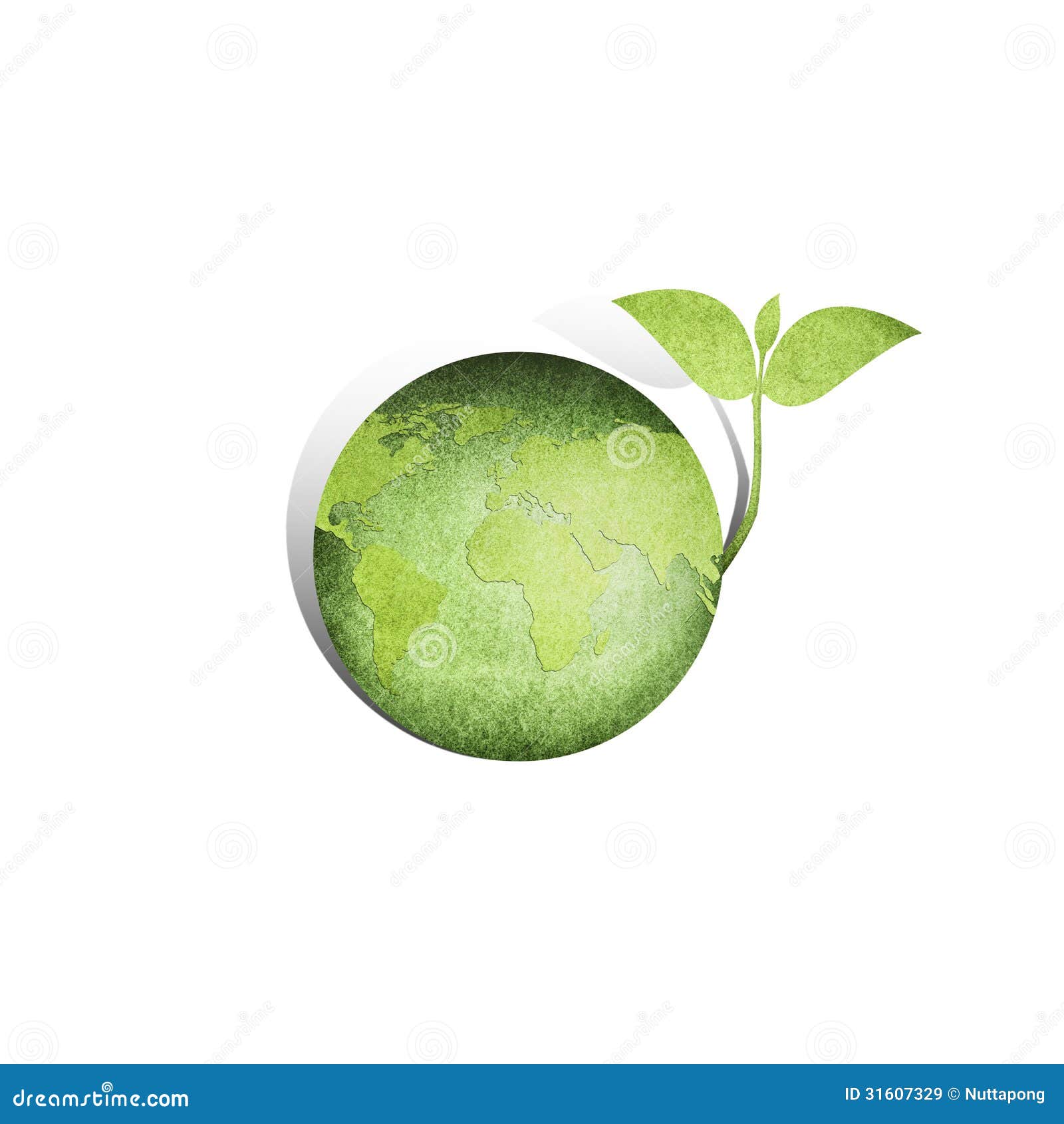 Green Earth Emblem stock image. Image of grunge, pattern - 31607329