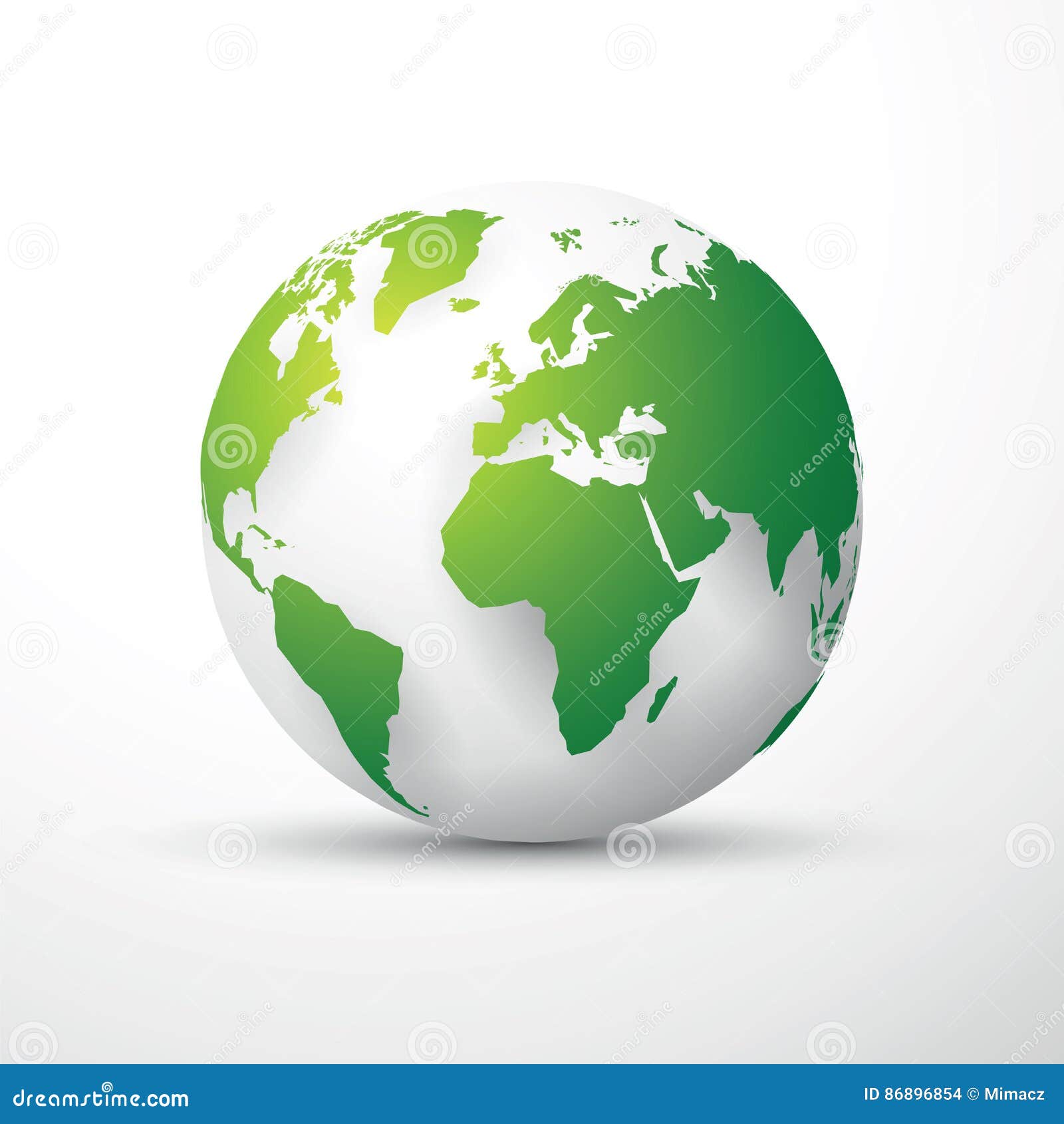 Green earth globe stock vector. Illustration of simple - 86896854