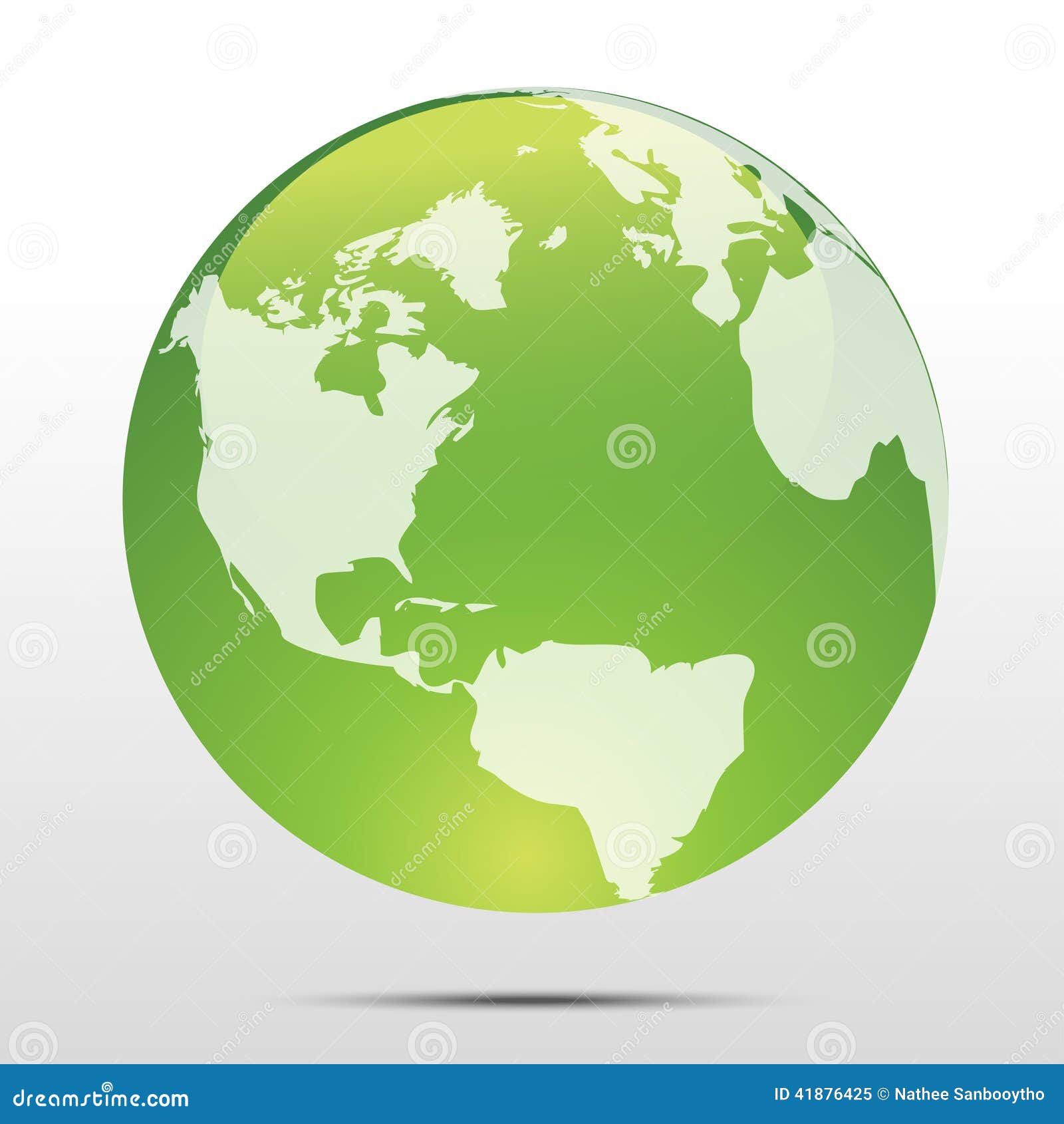 Green Earth Globe stock vector. Illustration of ozone - 41876425