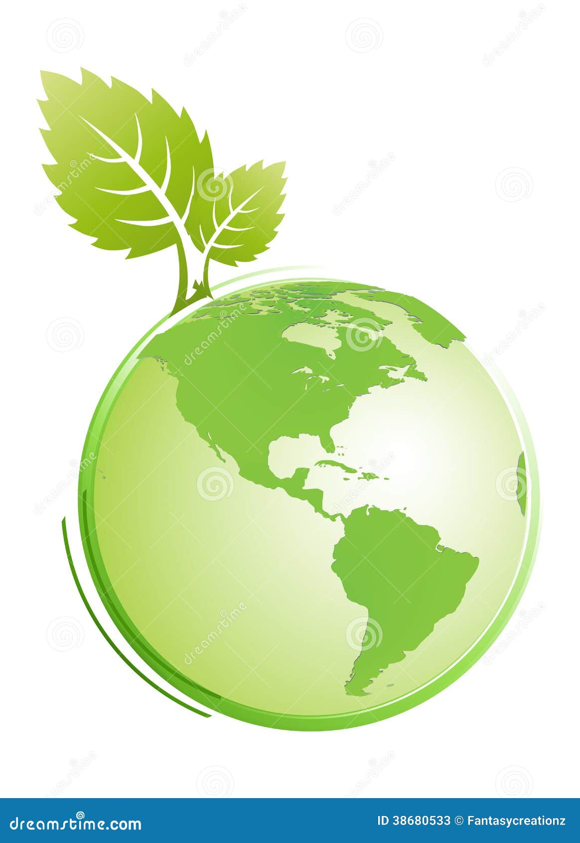 Green earth stock vector. Illustration of protect, conservation - 38680533