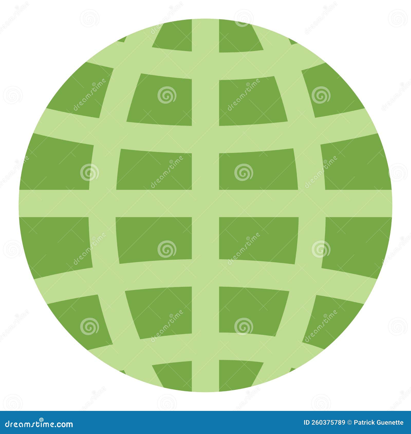 Green earth, icon stock vector. Illustration of globe - 260375789
