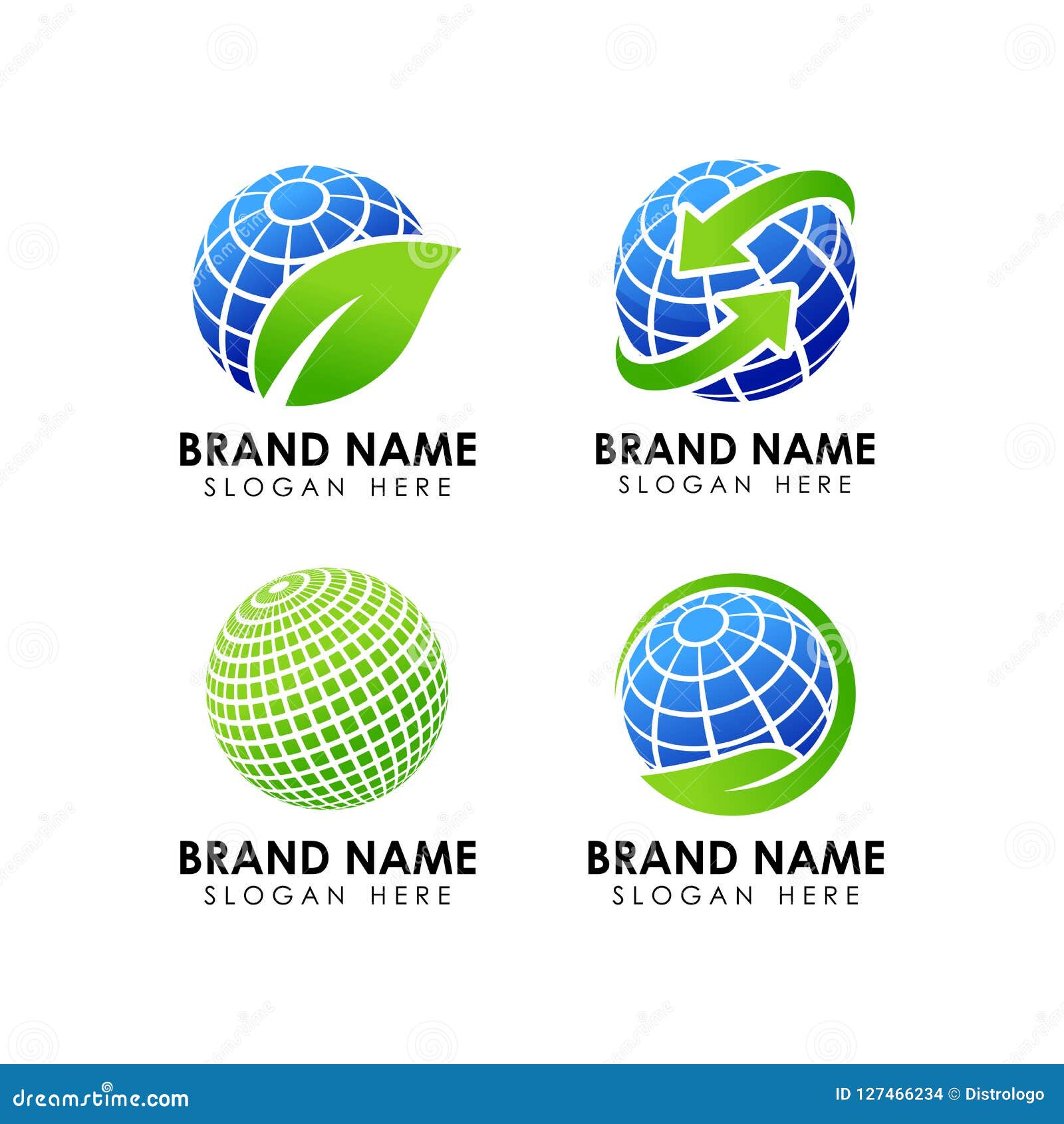 Green Earth Logo Design Template. Earth Day Logo Design Stock Vector ...