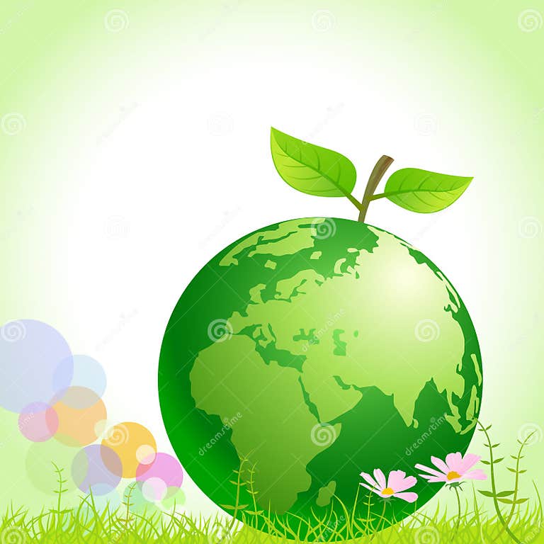 Green Earth - Save Environment Stock Vector - Illustration of frame ...