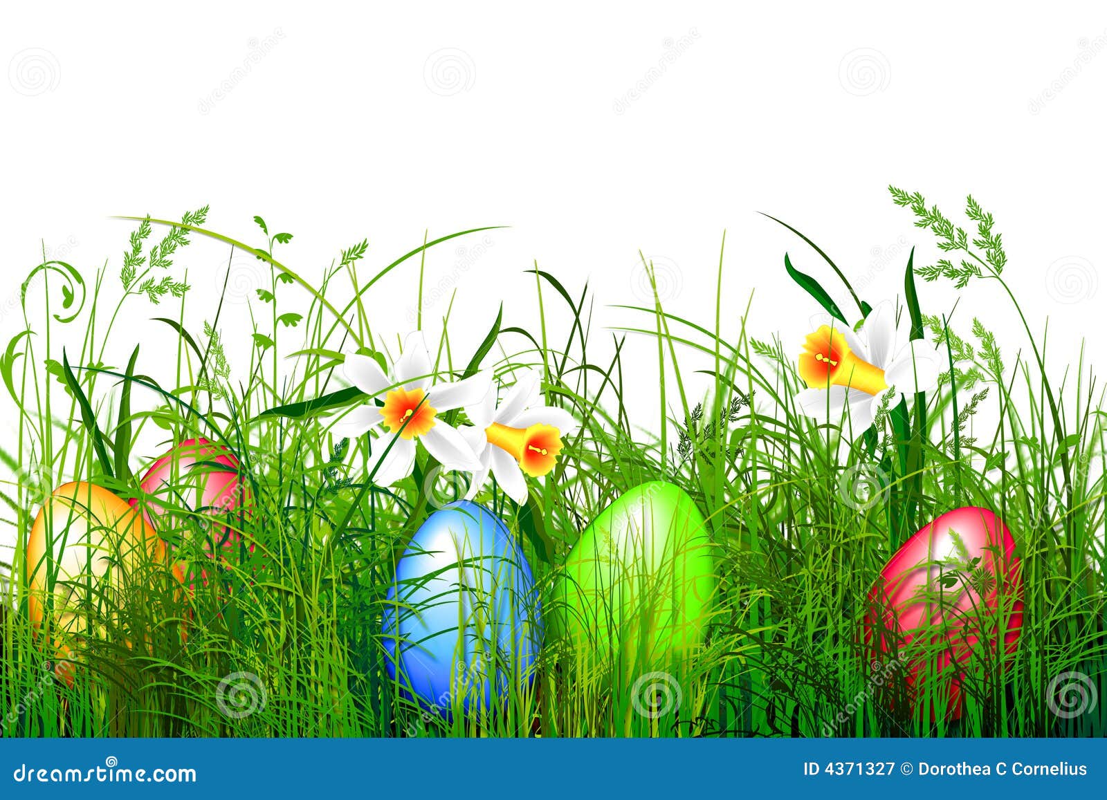 Green easter grass stock illustration. Illustration of lawn - 4371327
