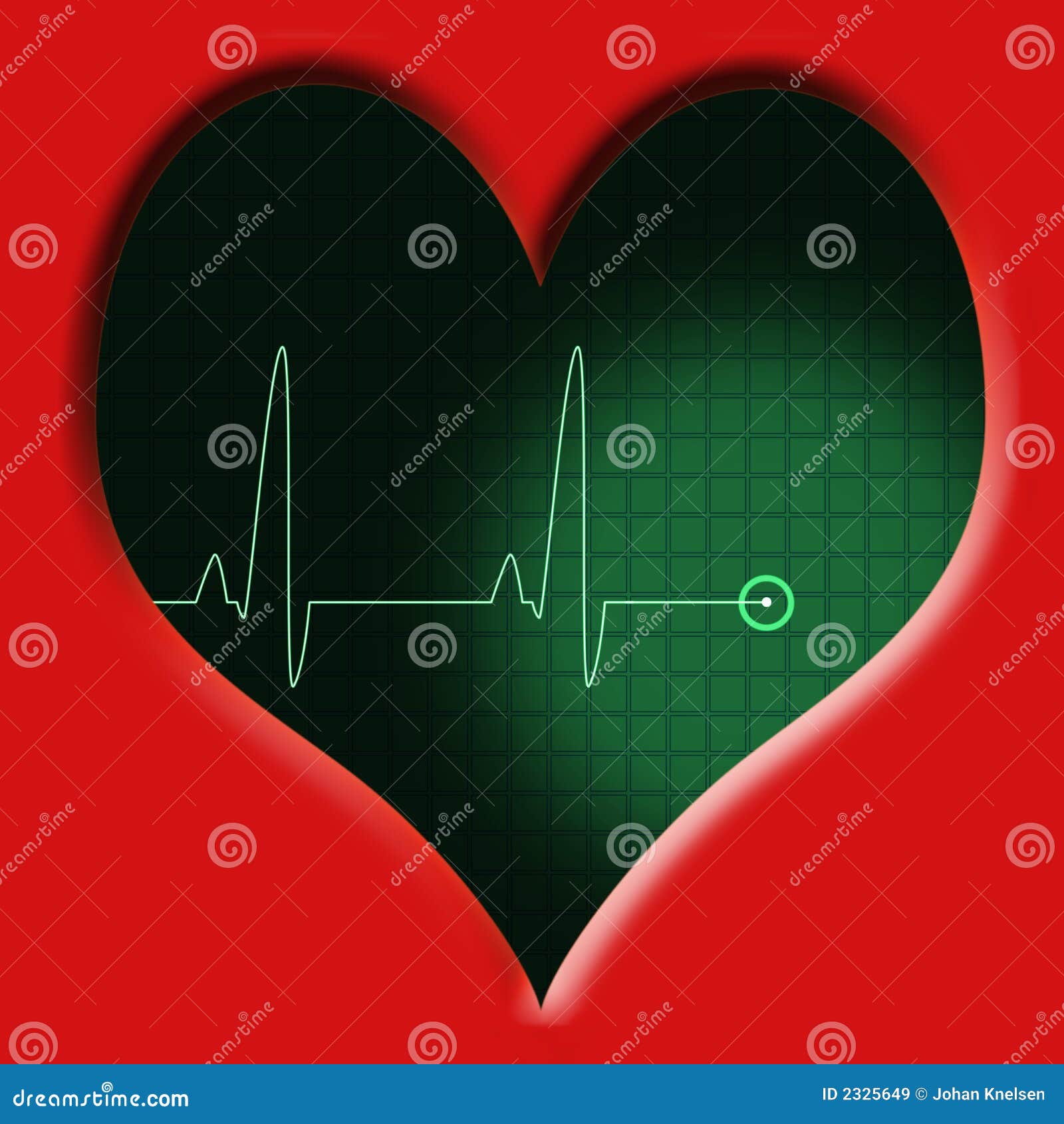 Green ECG Picture. Image: 2325649