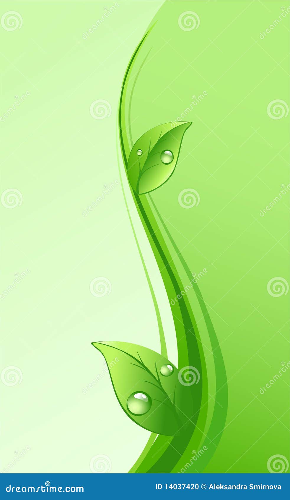 Green eco background stock vector. Illustration of blob - 14037420