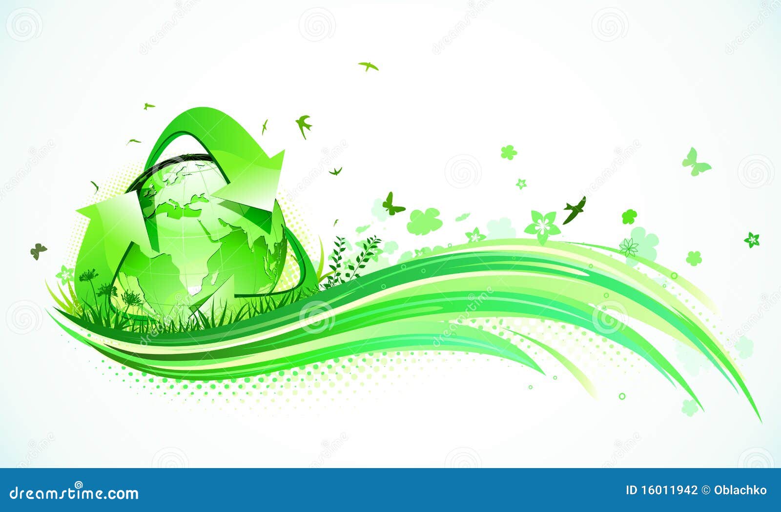 Green Eco Background stock vector. Illustration of element - 16011942