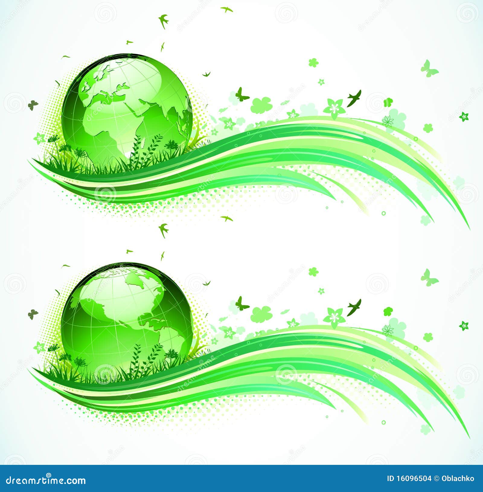 Green Eco Background stock vector. Illustration of concept - 16096504