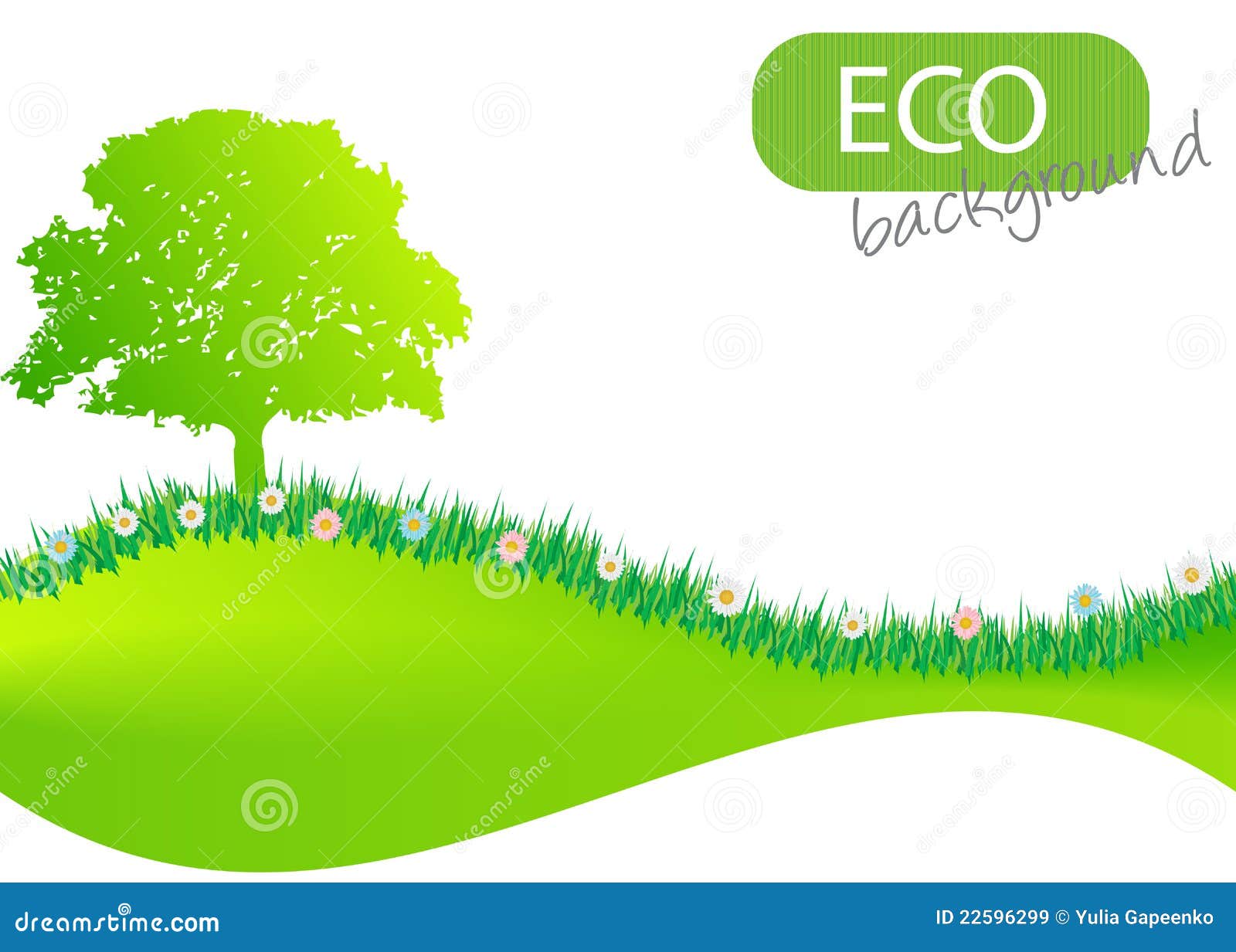 Green eco background stock illustration. Illustration of decorative ...