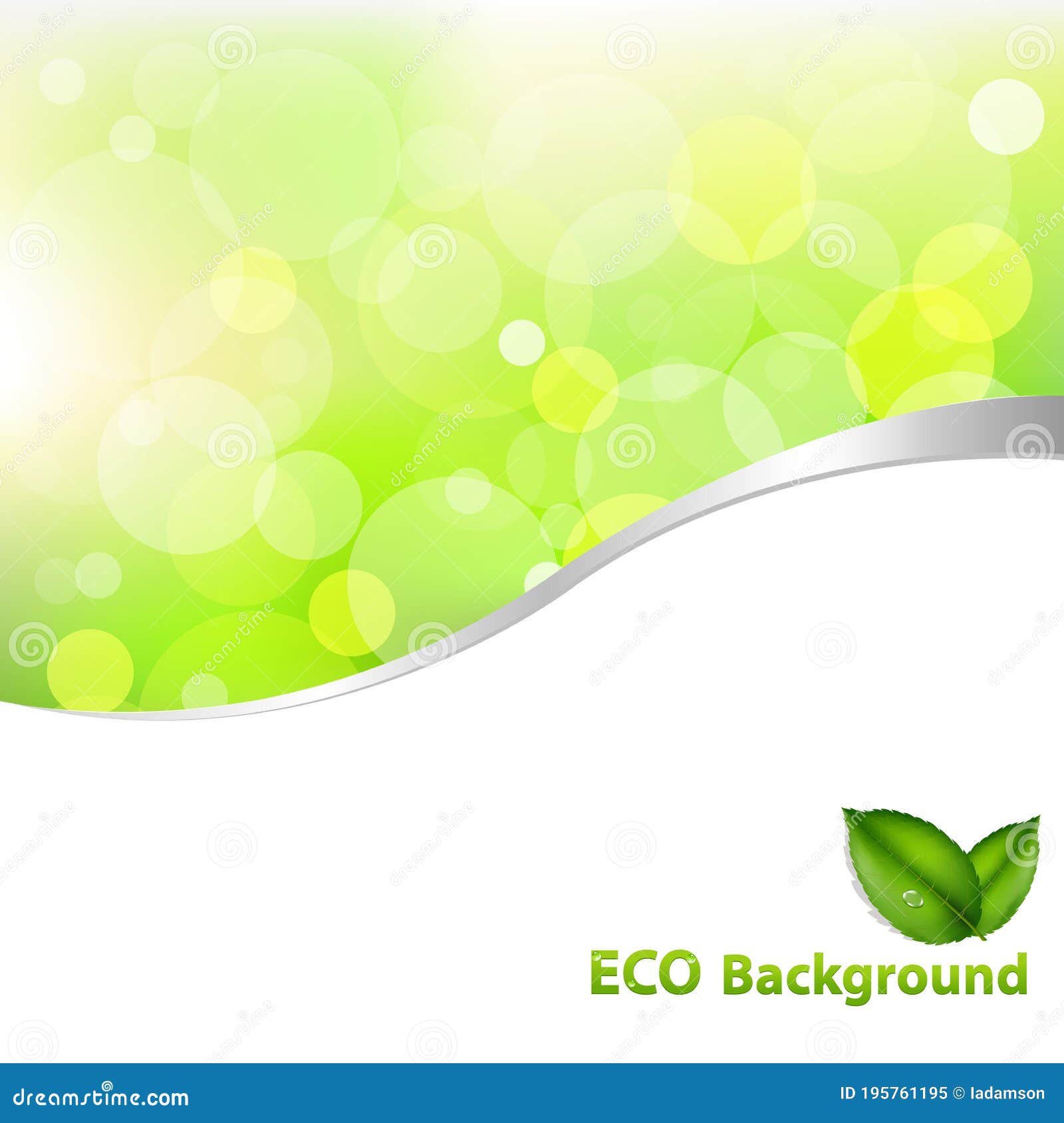 Green Eco Background stock vector. Illustration of modern - 195761195