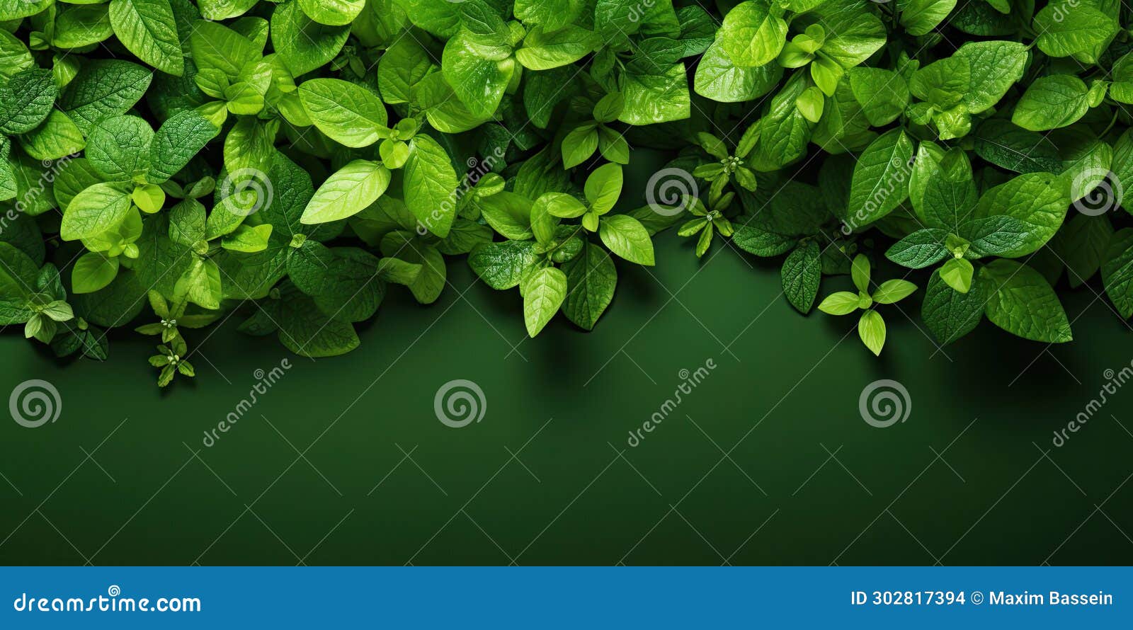 Green Eco-friendly Background with Leaves for Banner or Website Design ...