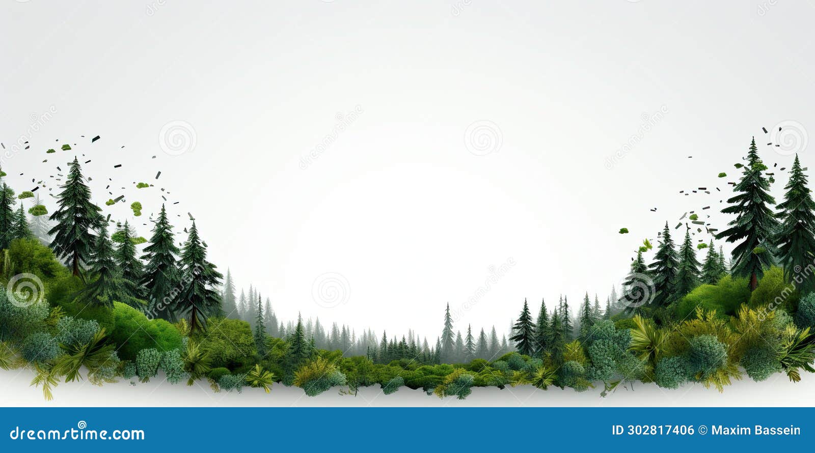 Green Eco-friendly Background with Leaves for Banner or Website Design ...