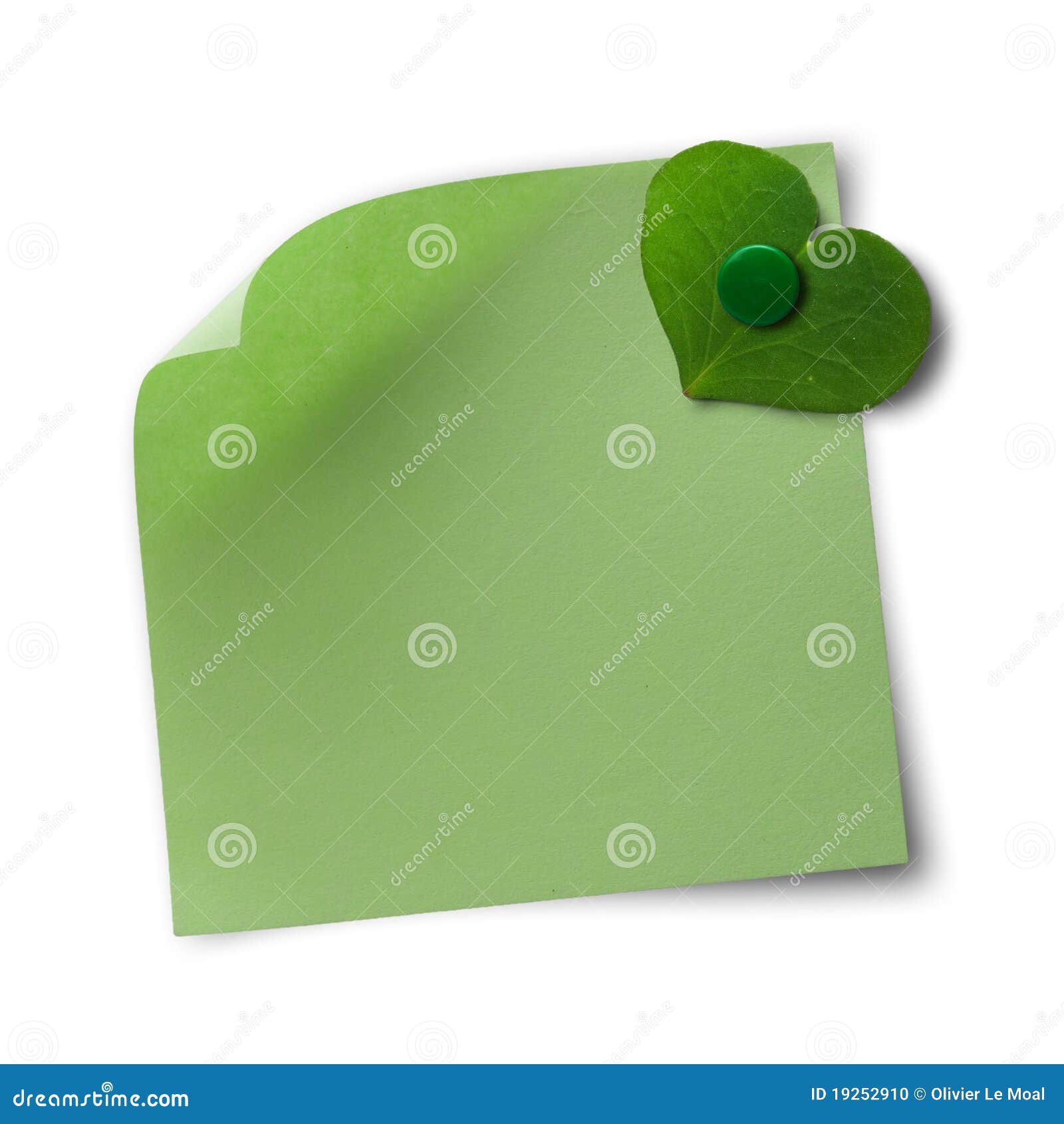 Green and Eco Friendly Memo Note Stock Photo - Image of memo, nature ...