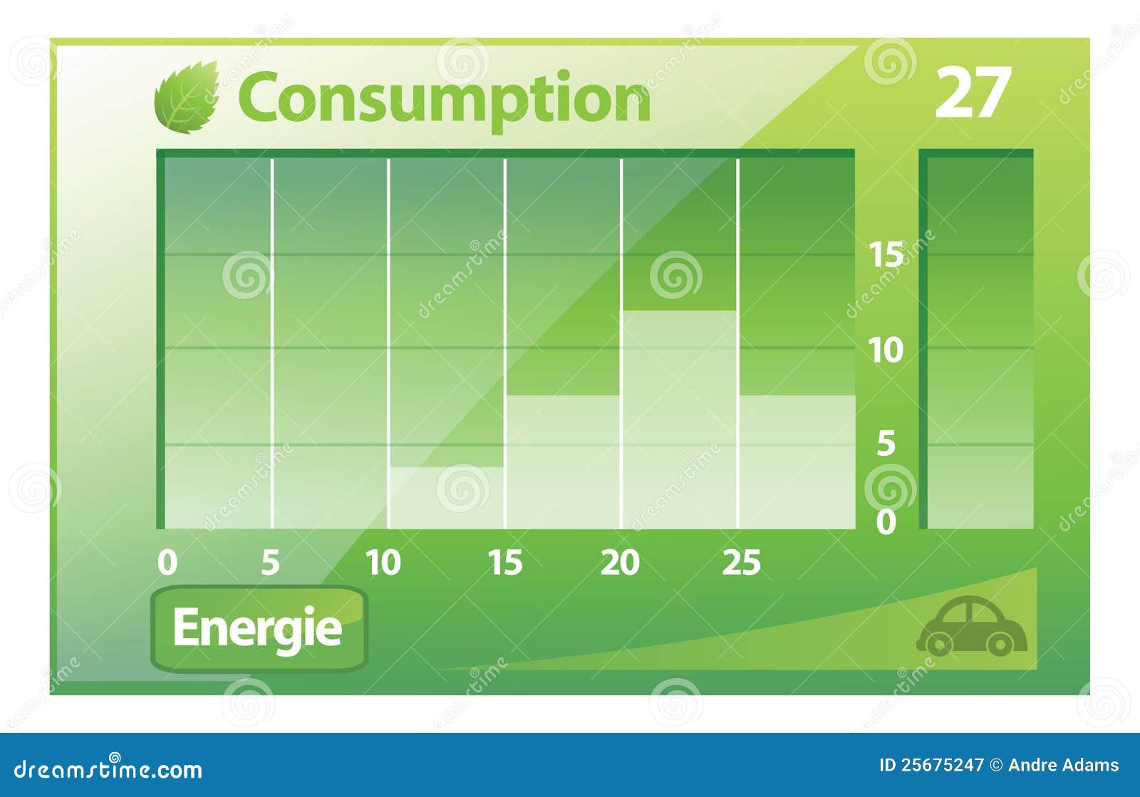 Green eco graph stock vector. Illustration of japanese - 25675247