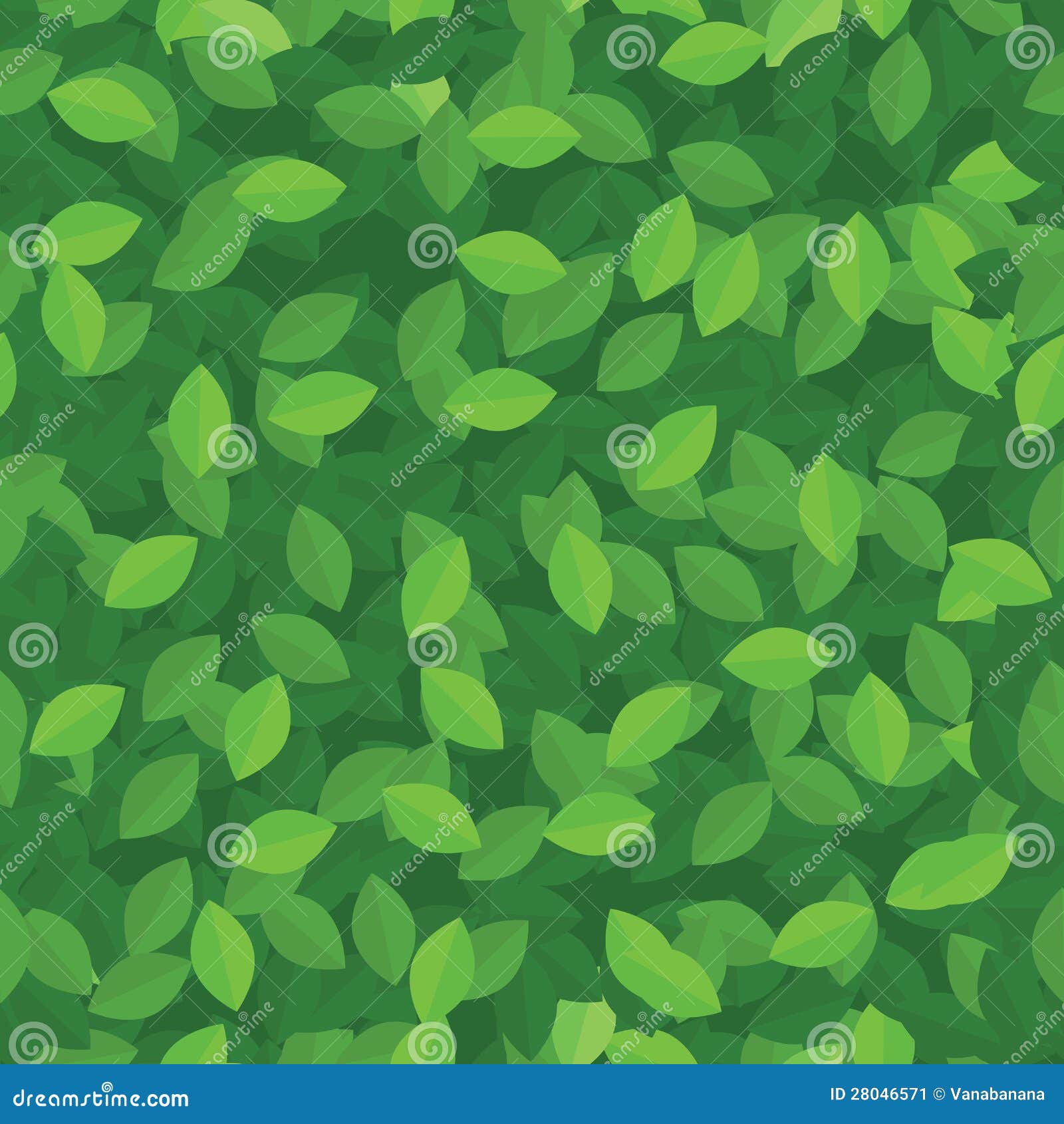 Leaves On The Green Background Cartoon Vector | CartoonDealer.com #31558043