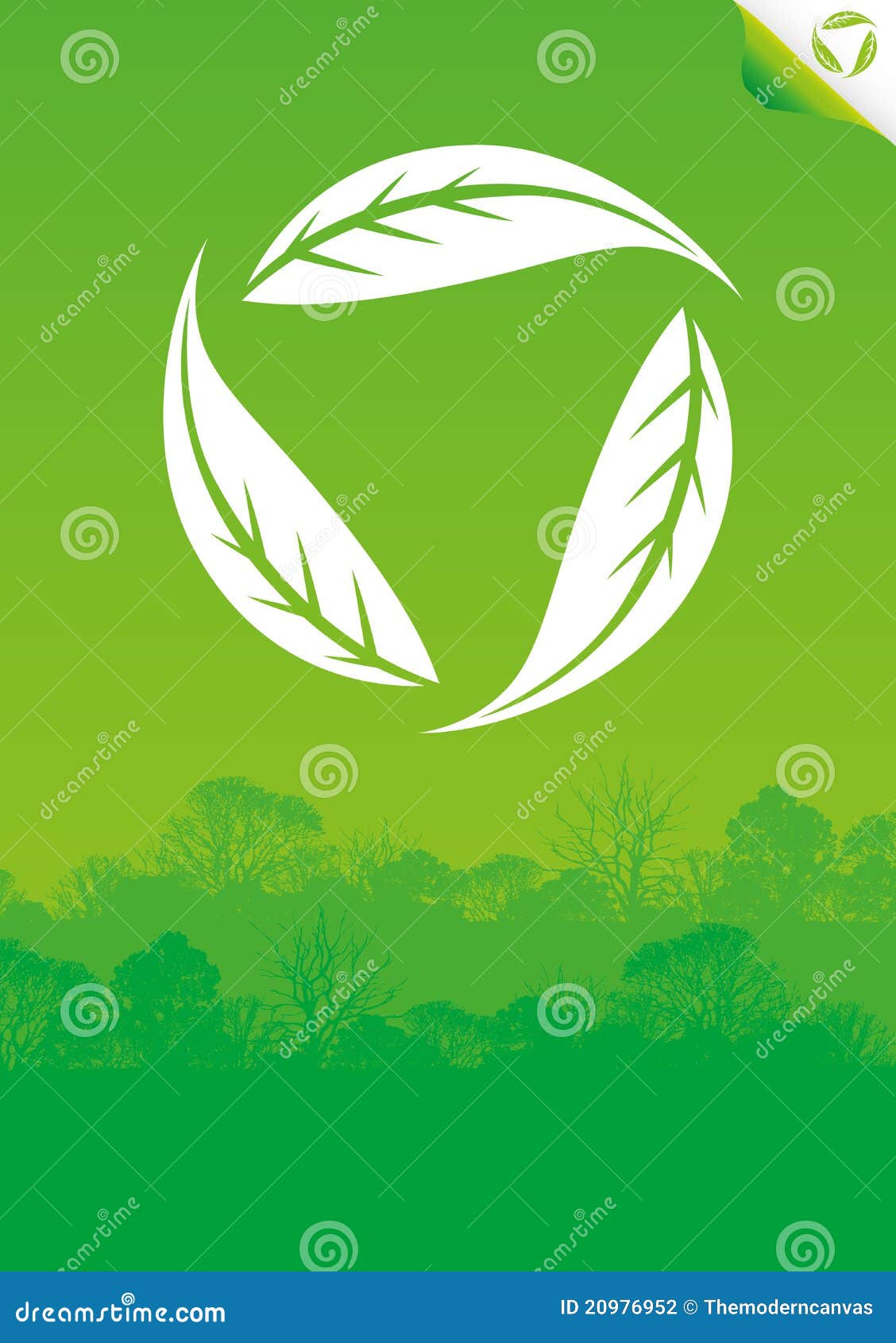 Green eco poster stock vector. Illustration of creative - 20976952