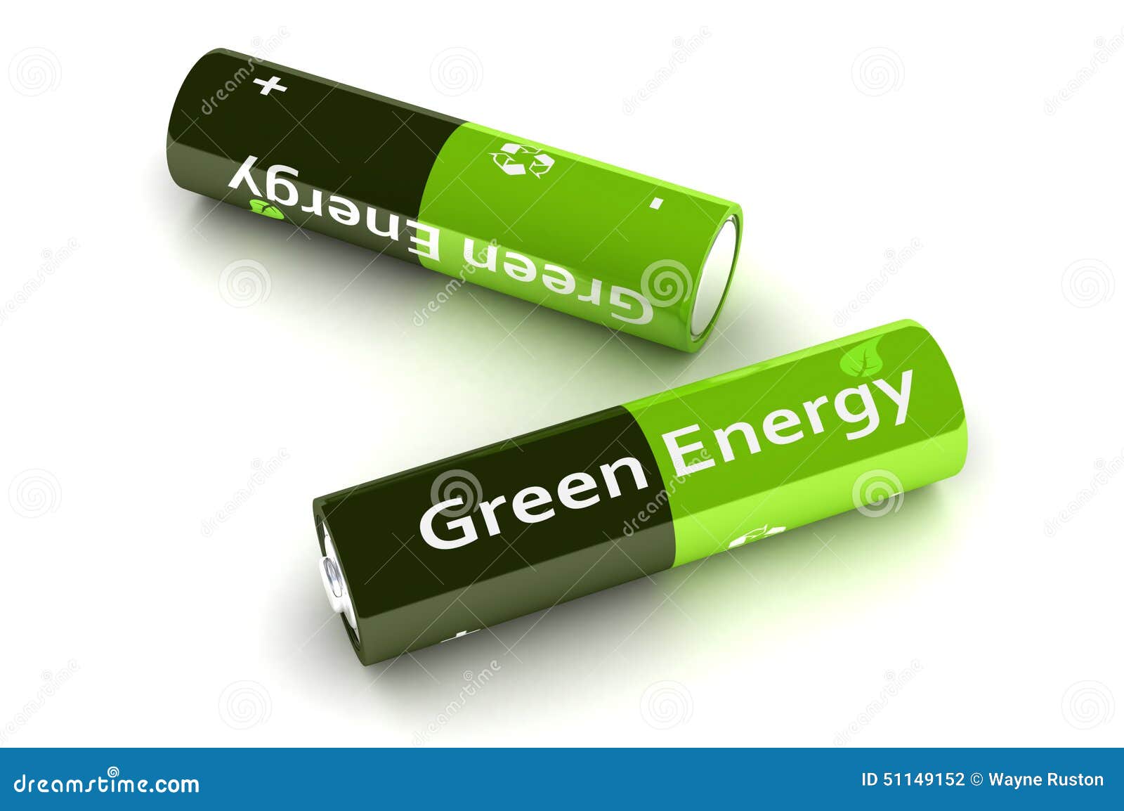 Green Eco Power Batteries stock illustration. Illustration of concepts ...