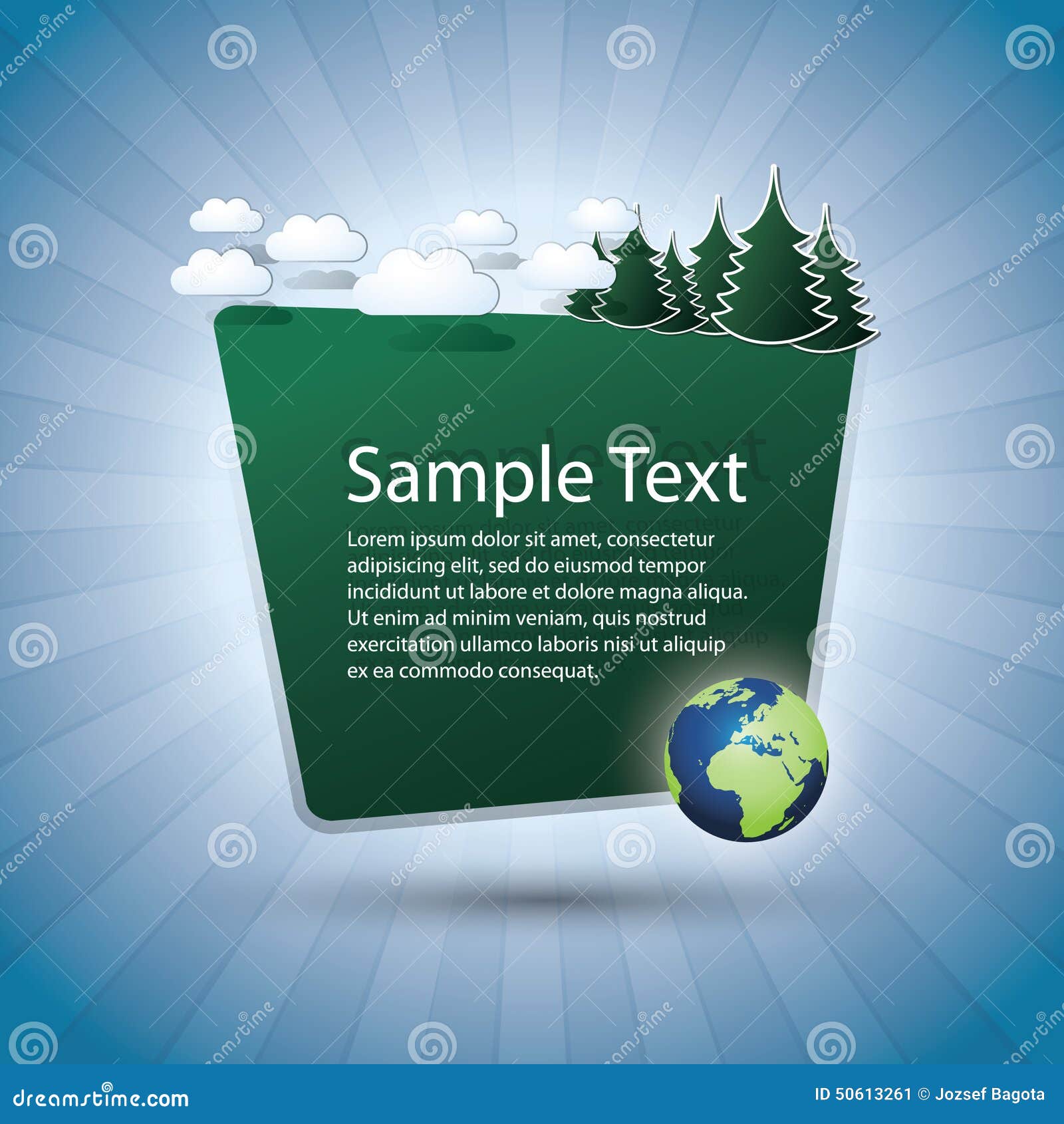 Green Eco Speech Bubble stock vector. Illustration of bright - 50613261